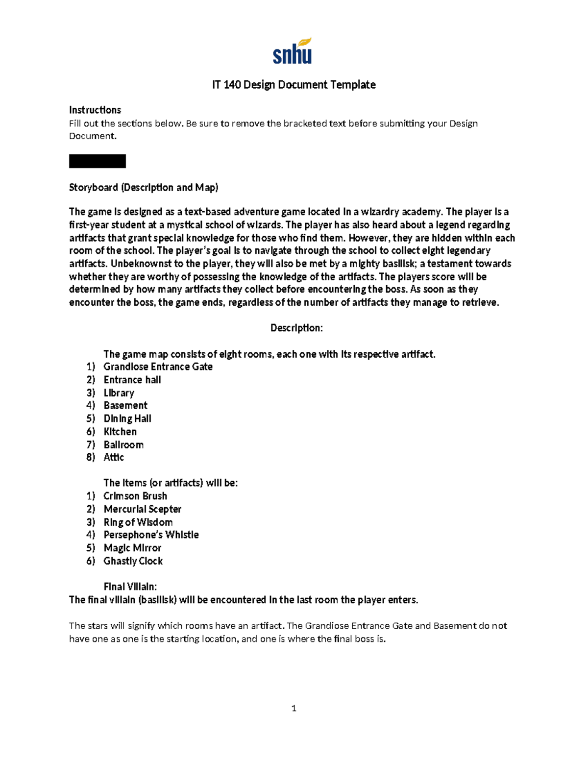 It 140 Design Document Template It 140 Design Document Template Instructions Fill Out The