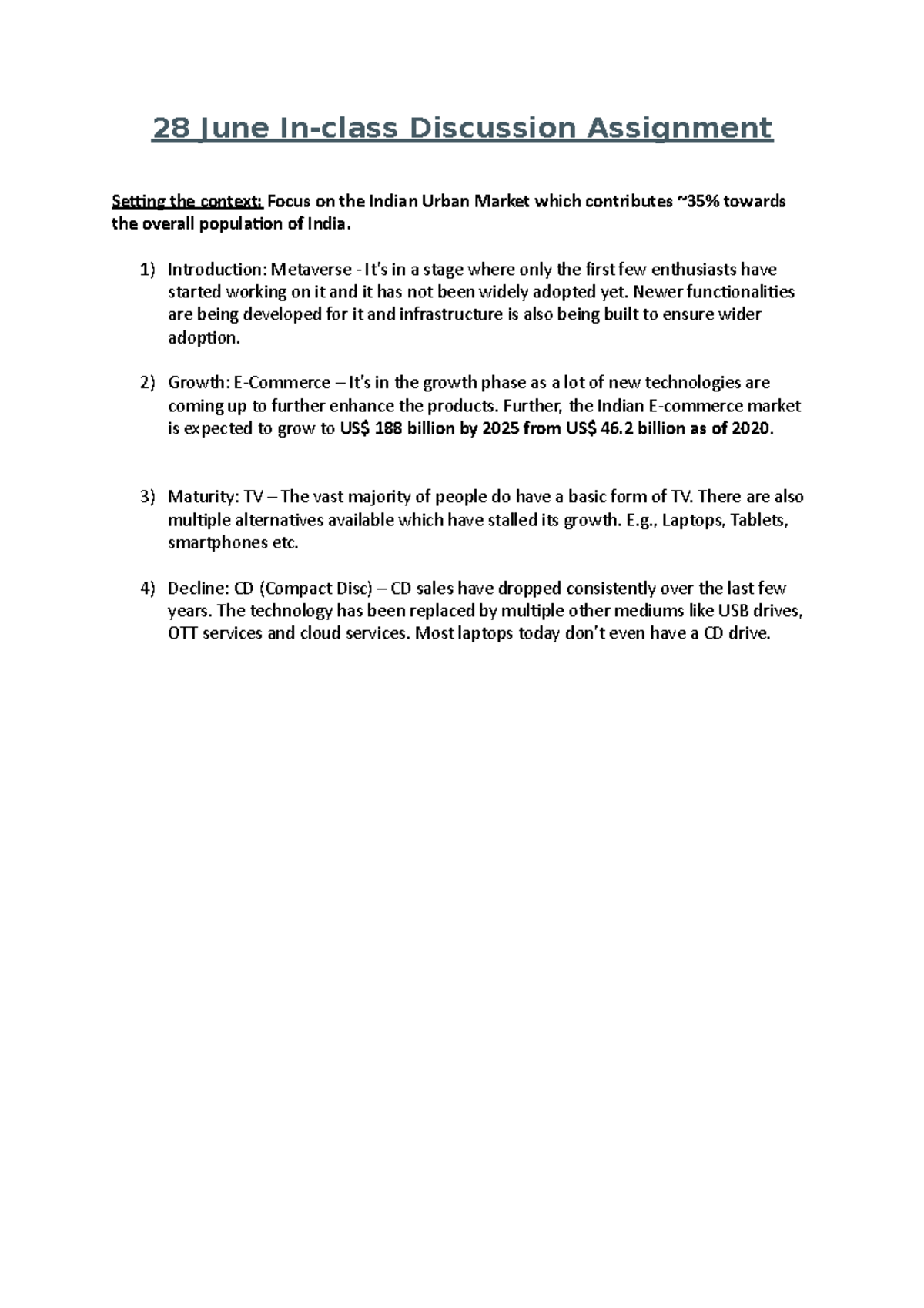 MKDM In-Class (28 June ) - 28 June Discussion Assignment Setting the ...