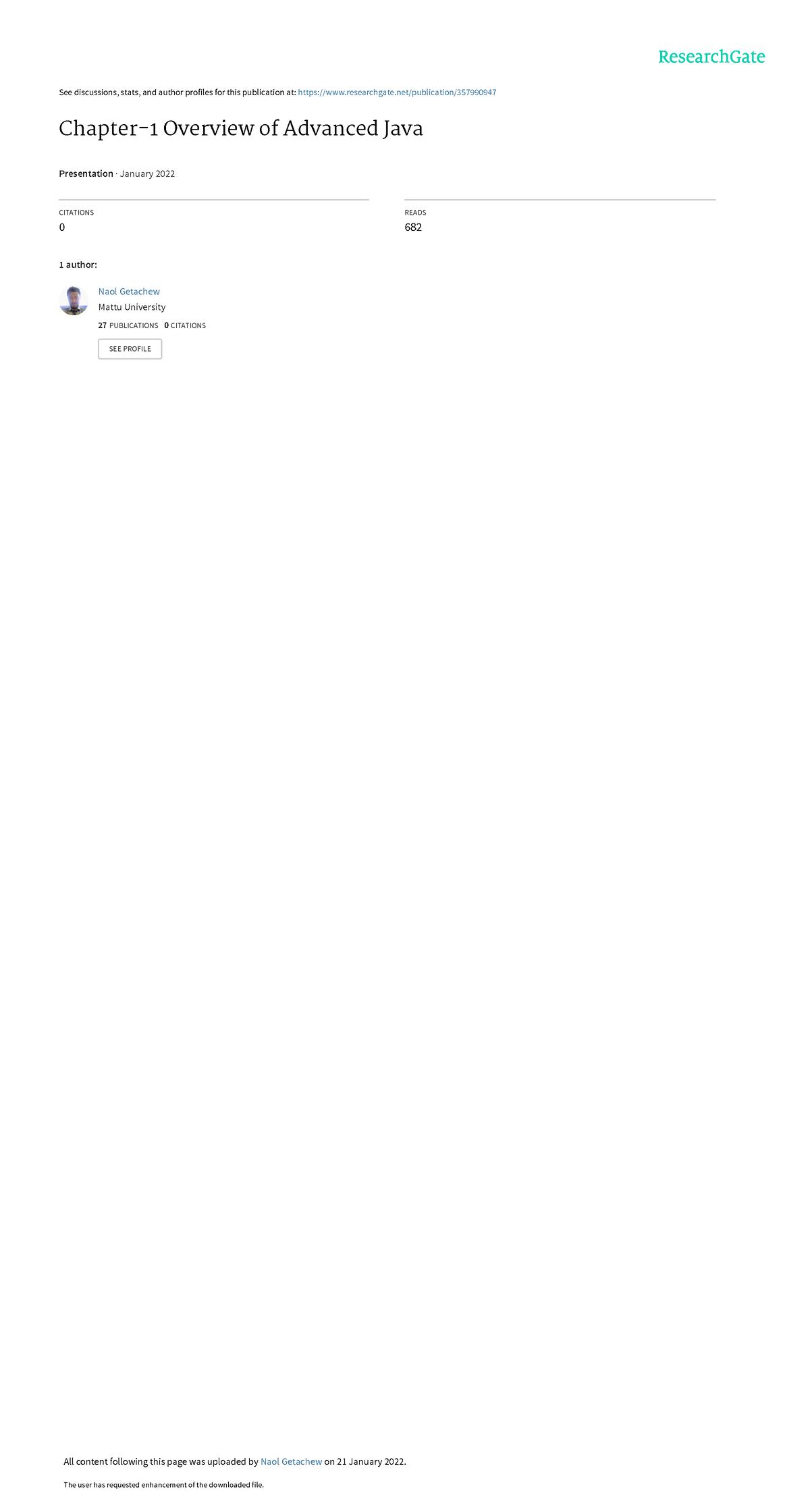 Chapter-1Overviewof Java - See discussions, stats, and author profiles ...