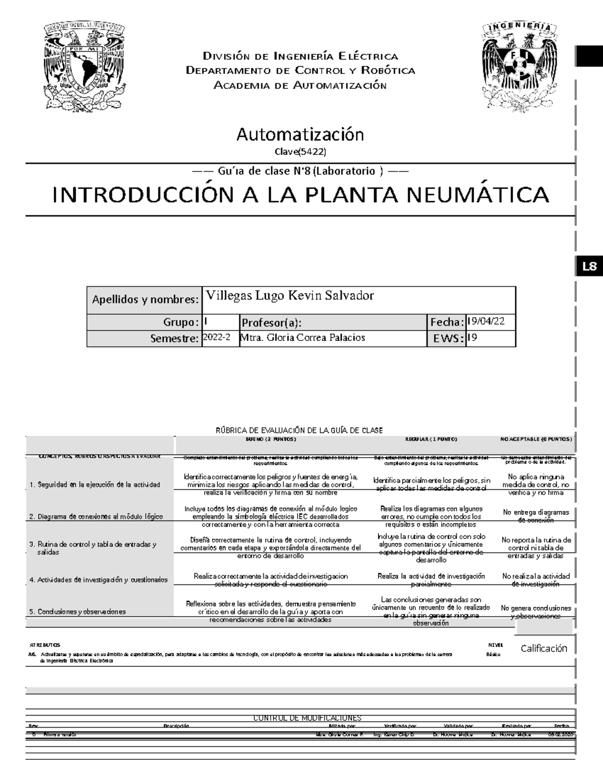 Guía L8 - Introducción planta neumática - KV.pdf - ####### DIVISIO¥N DE ...