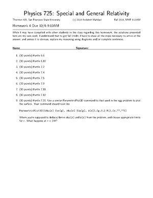 Lsq - Handout: The L2 Equations and the Christoffel Symbols - Physics ...