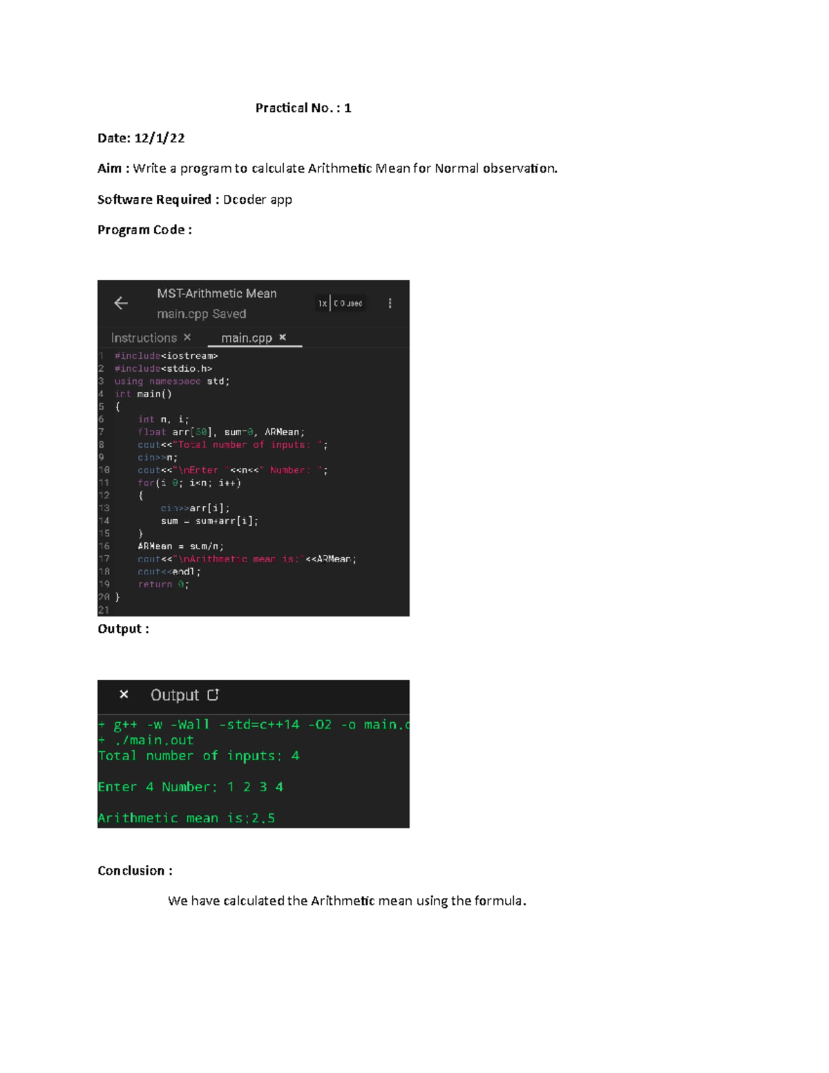 MST - Arithmetic Mean - It is the Mathematical Statistical and ...