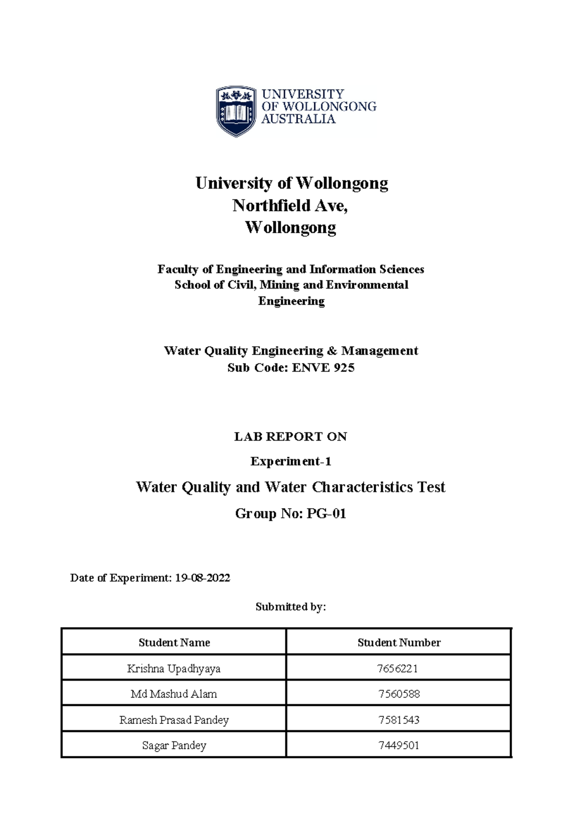 Final Report-2.docx - University of Wollongong Northfield Ave ...