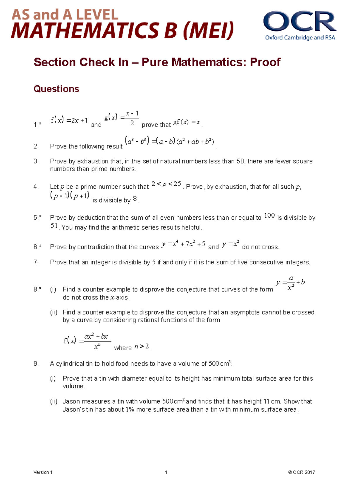 405816-section check in pure mathematics proof - Section Check In ...