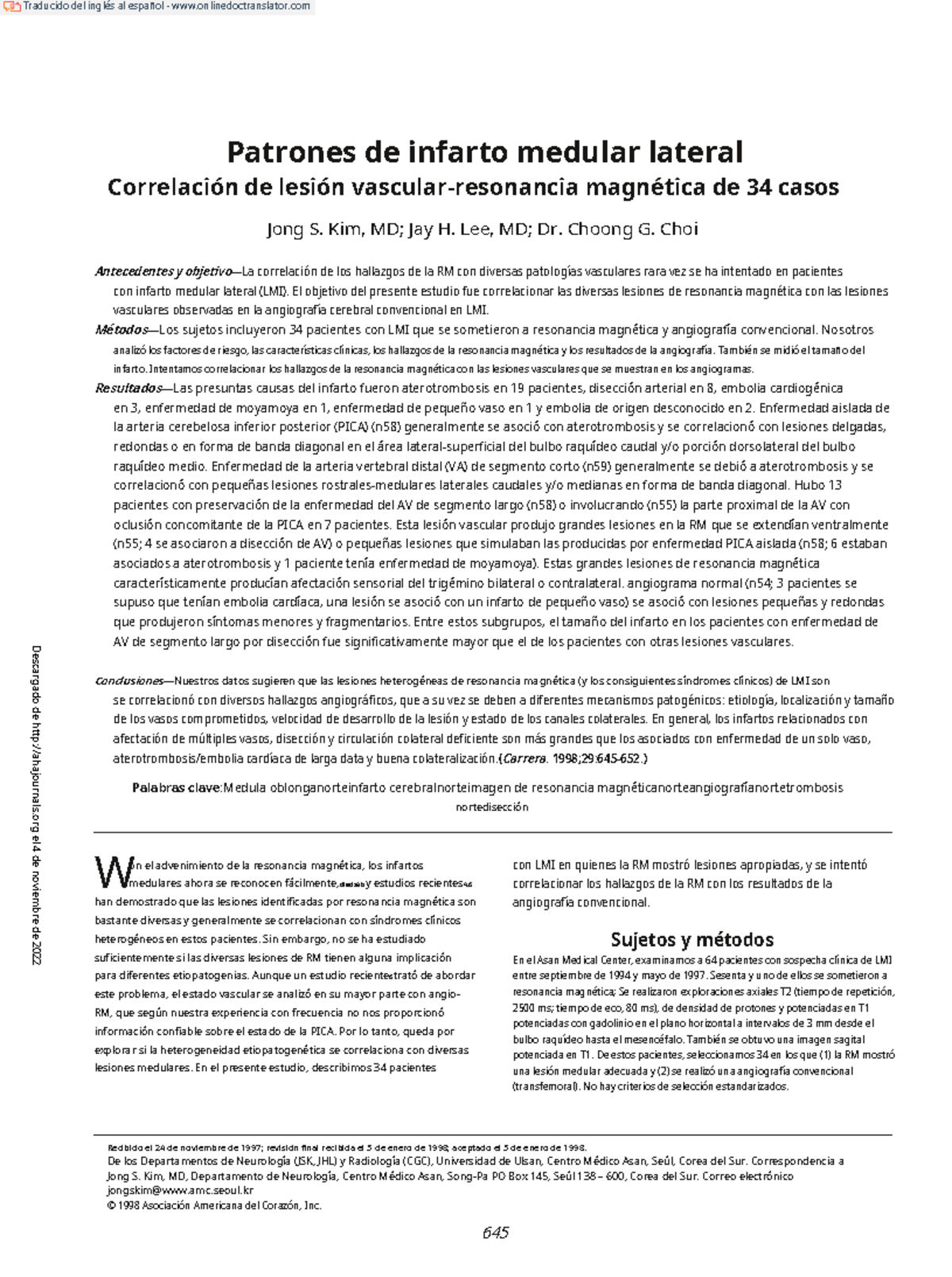 01.STR.29.3.645 - sdasd - Patrones de infarto medular lateral ...