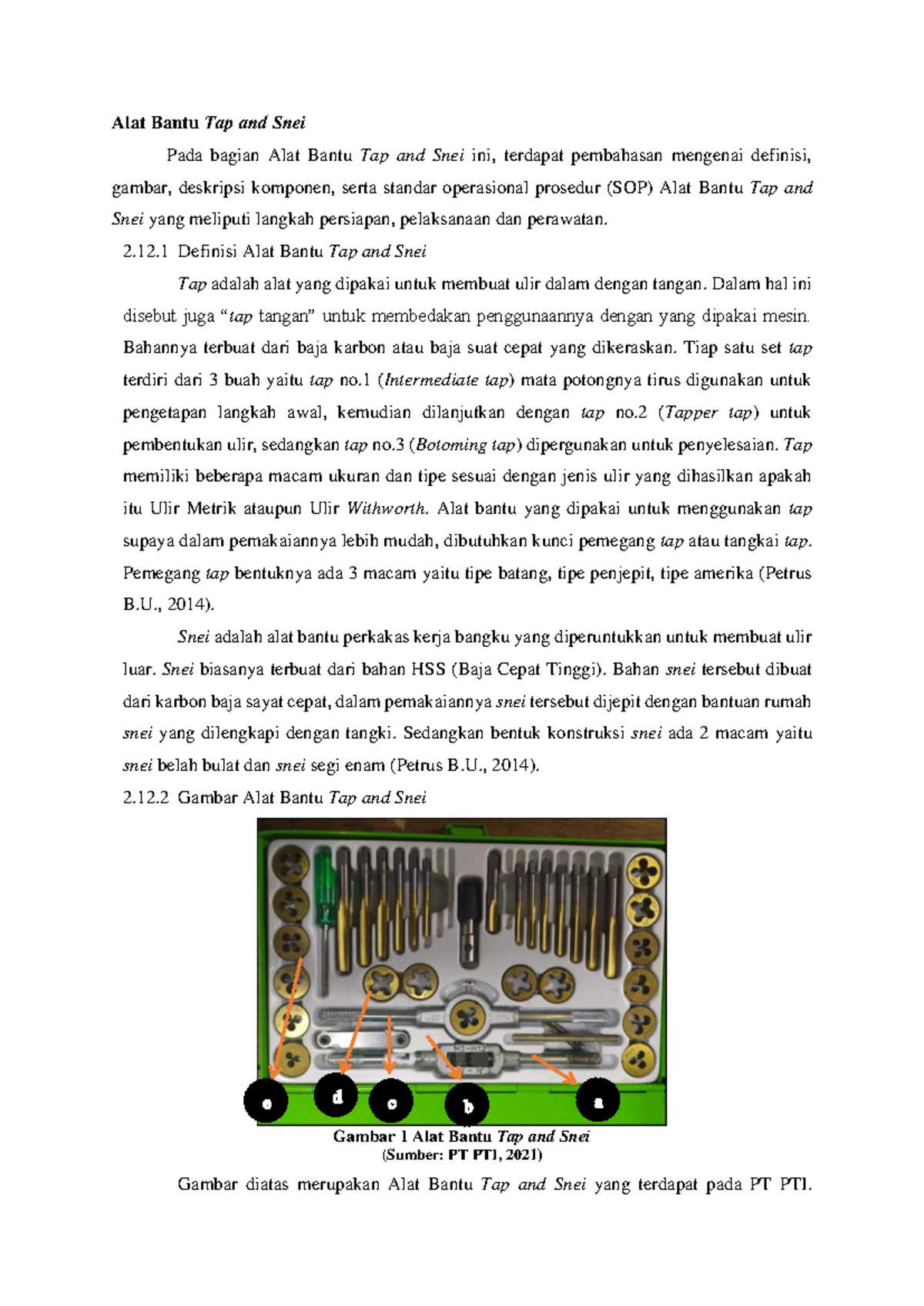 Alat Bantu Tap and Snei - 2.12 Definisi Alat Bantu Tap and Snei Tap ...