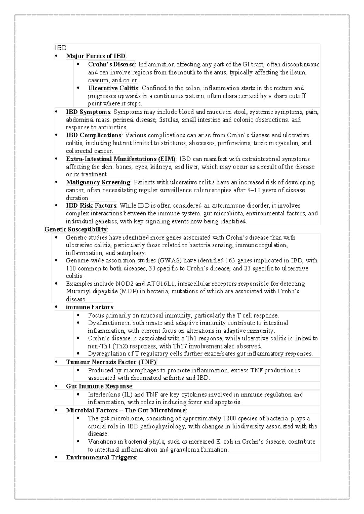 IBD - IBD Major Forms of IBD: Crohn’s Disease: Inflammation affecting ...