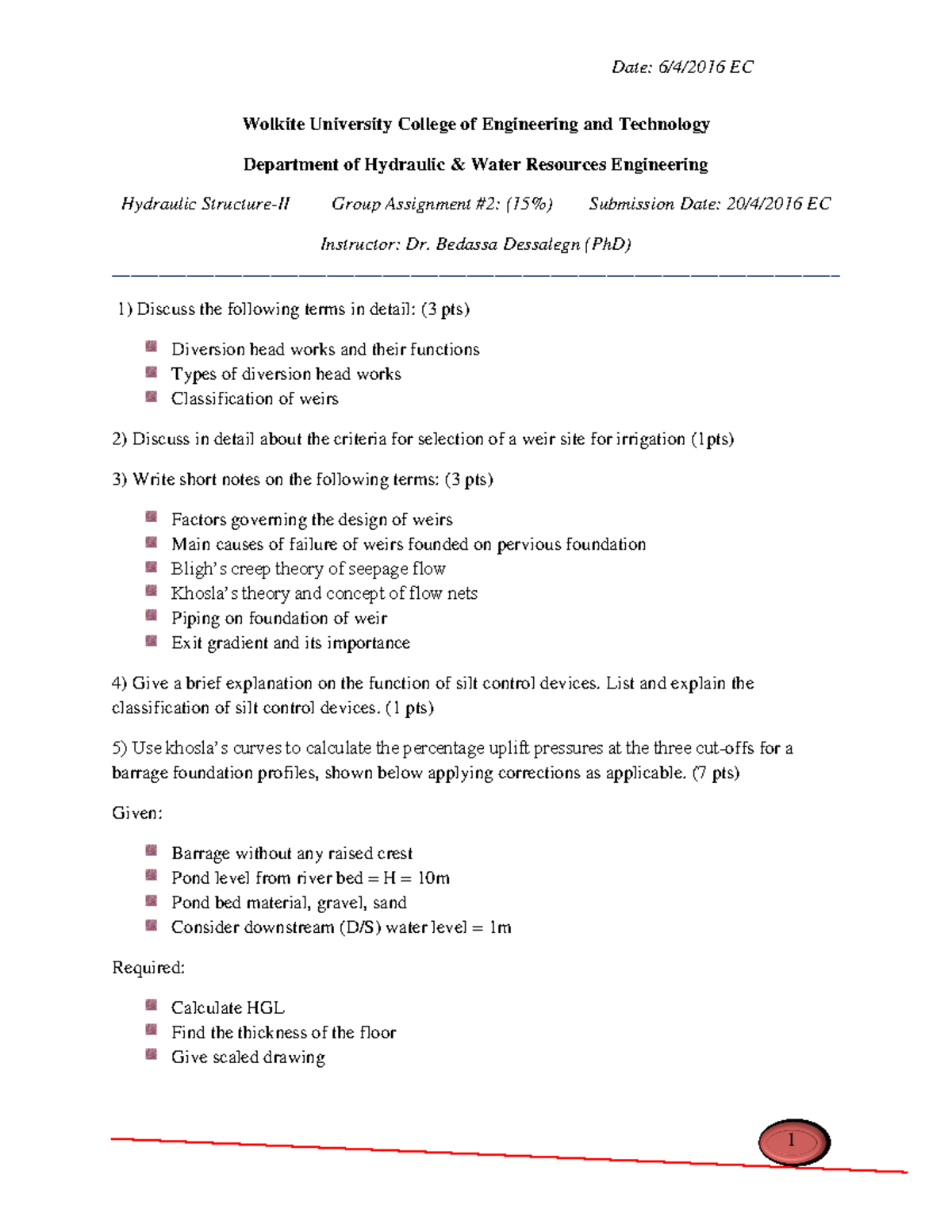 Assignmnt 3 Group Assignment II - Wolkite University College of Engineering and Technology - Studocu