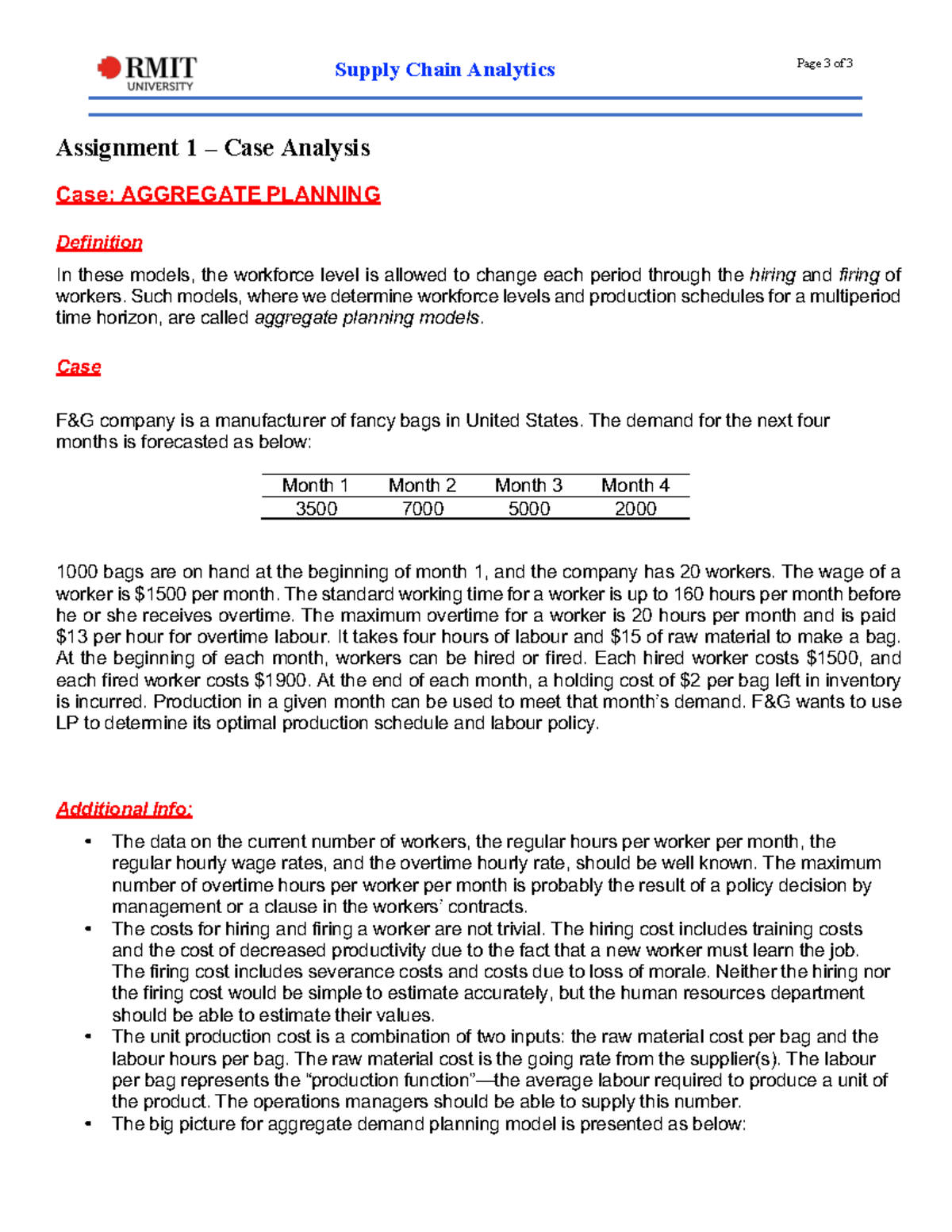 Assignment 1-Aggregate Planning-Case Analysis-2024B - Page 3 of 3 Supply Chain Analytics ...