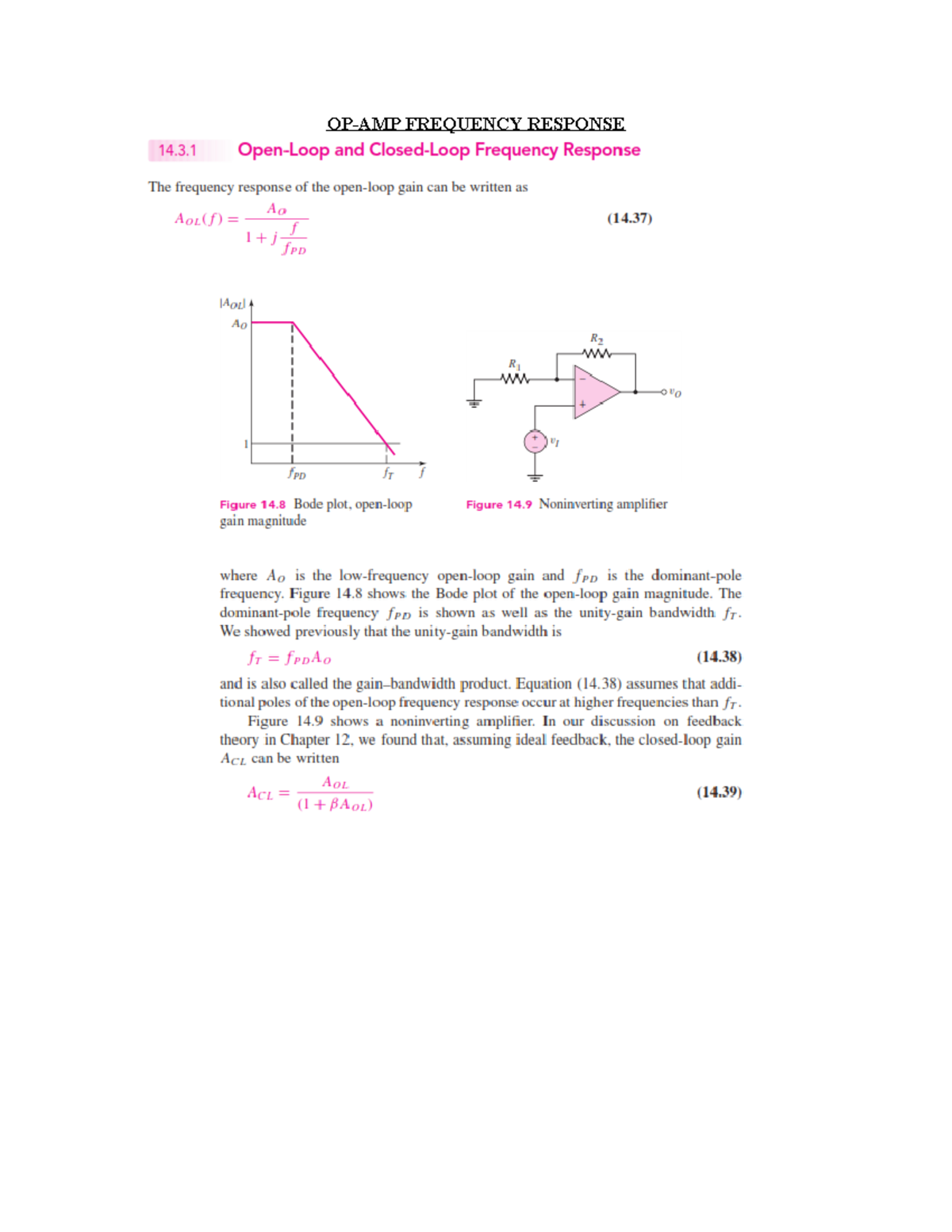 Copy of OP-AMP Frequency Response - Engineering - OP-AMP FREQUENCY ...