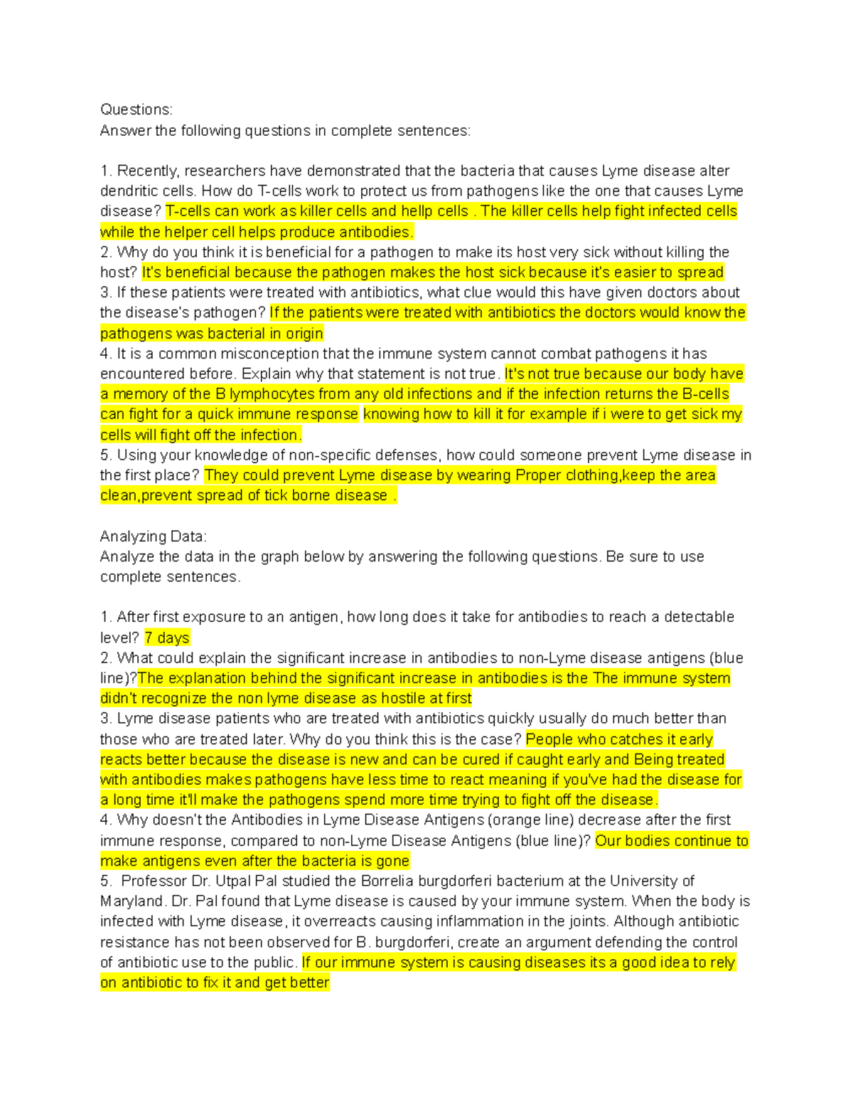 Copy of 6.08 immuneu - Make sure you use complete sentences - Questions ...