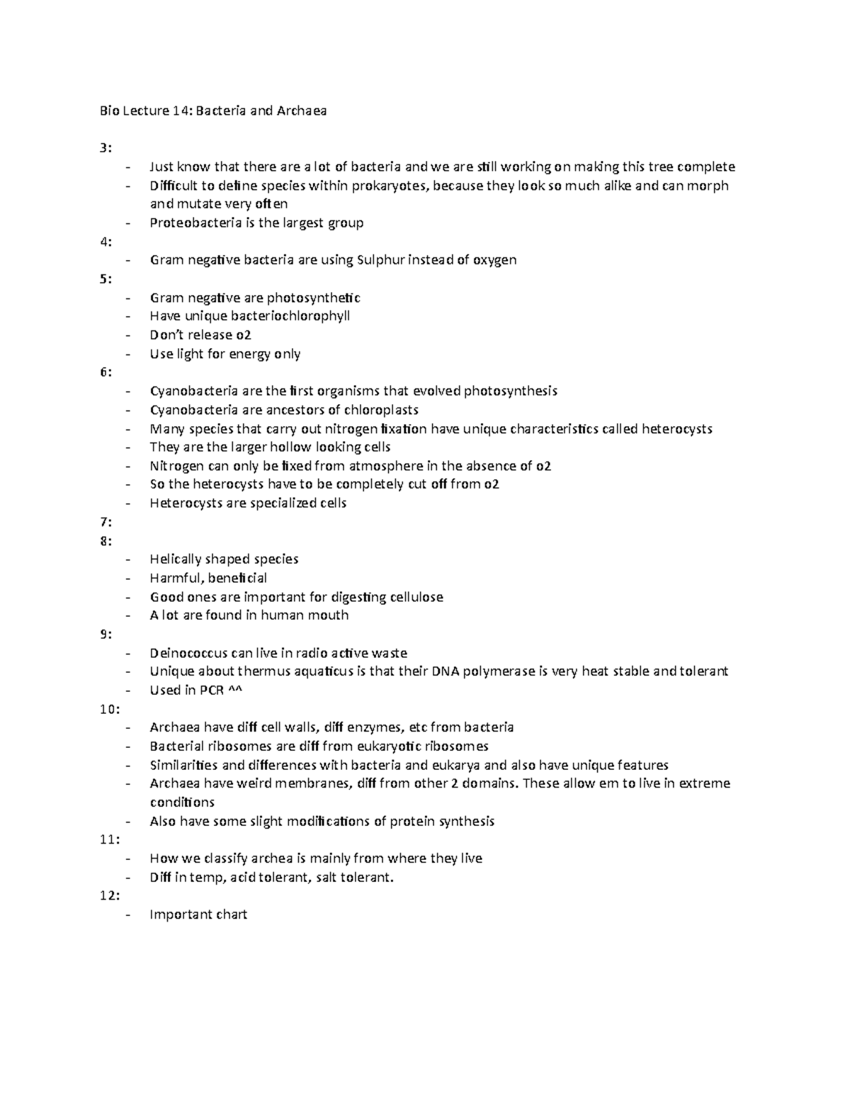 Bio II Lecture 14 - Bacteria & Archeae - Bio Lecture 14: Bacteria and ...