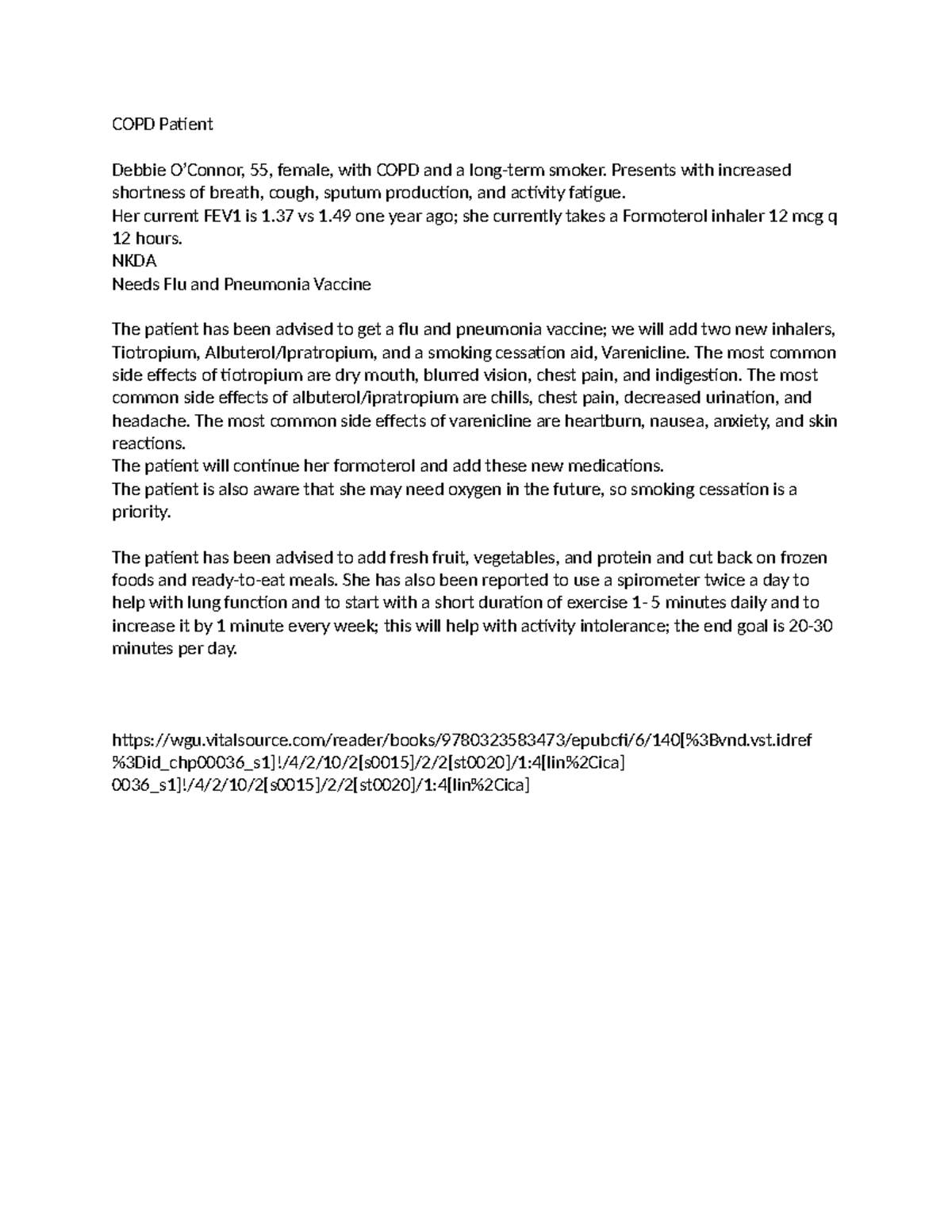 COPD Patient - Summary Advanced Pathopharmacological Foundations - COPD ...