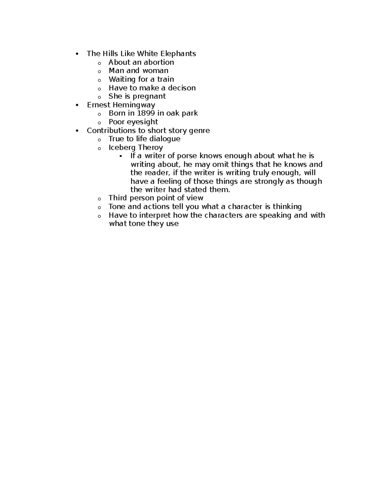 Eng 5 - lecture notes from whole semester - The Hills Like White ...