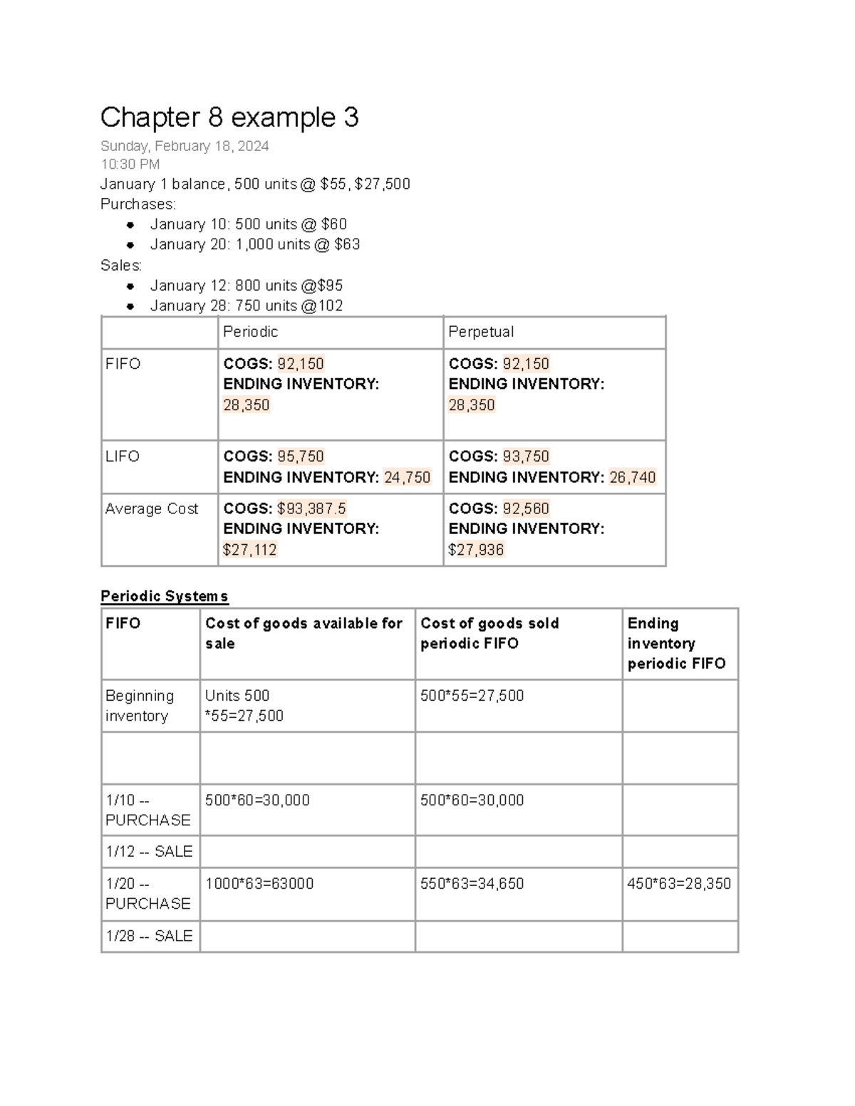 Chapter 8 example 3 - Material to practice for a midterm exam - Chapter 8 example 3 Sunday ...