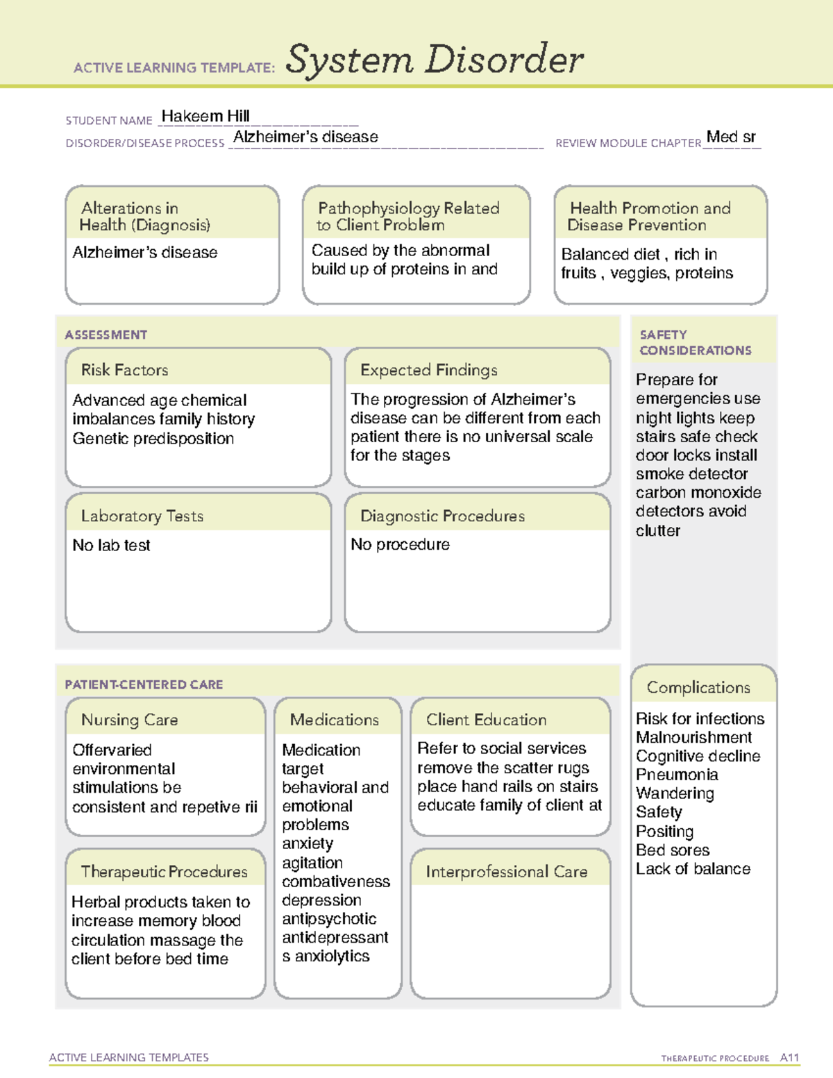 Active Learning Template sys Dis - ACTIVE LEARNING TEMPLATES ...