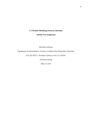 6-1 Assignment- Module 6 -CJ - 140 - Ledesma 1 6-1 Assignment: Module ...