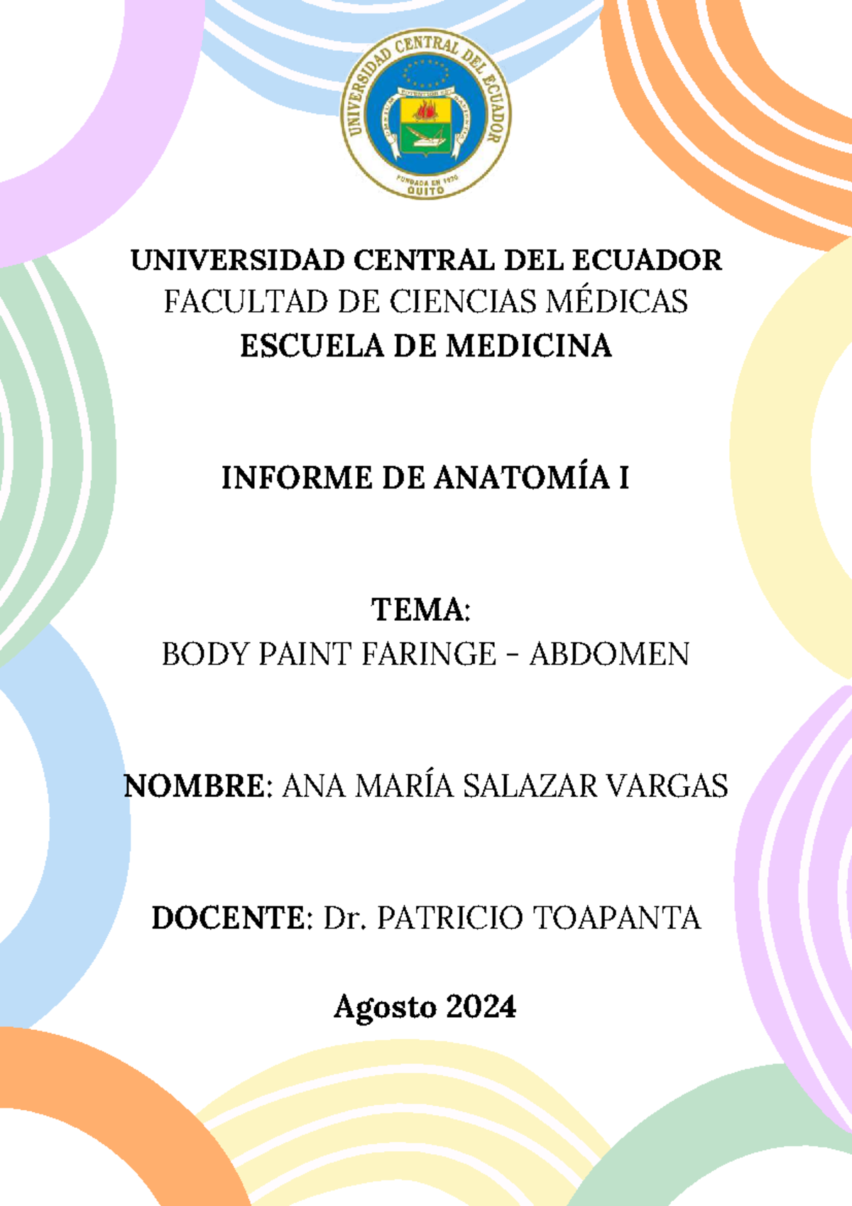 Informe Bodypaint Faringe - Abdomen - Salazar ANA - M02 compressed - UNIVERSIDAD CENTRAL DEL ...