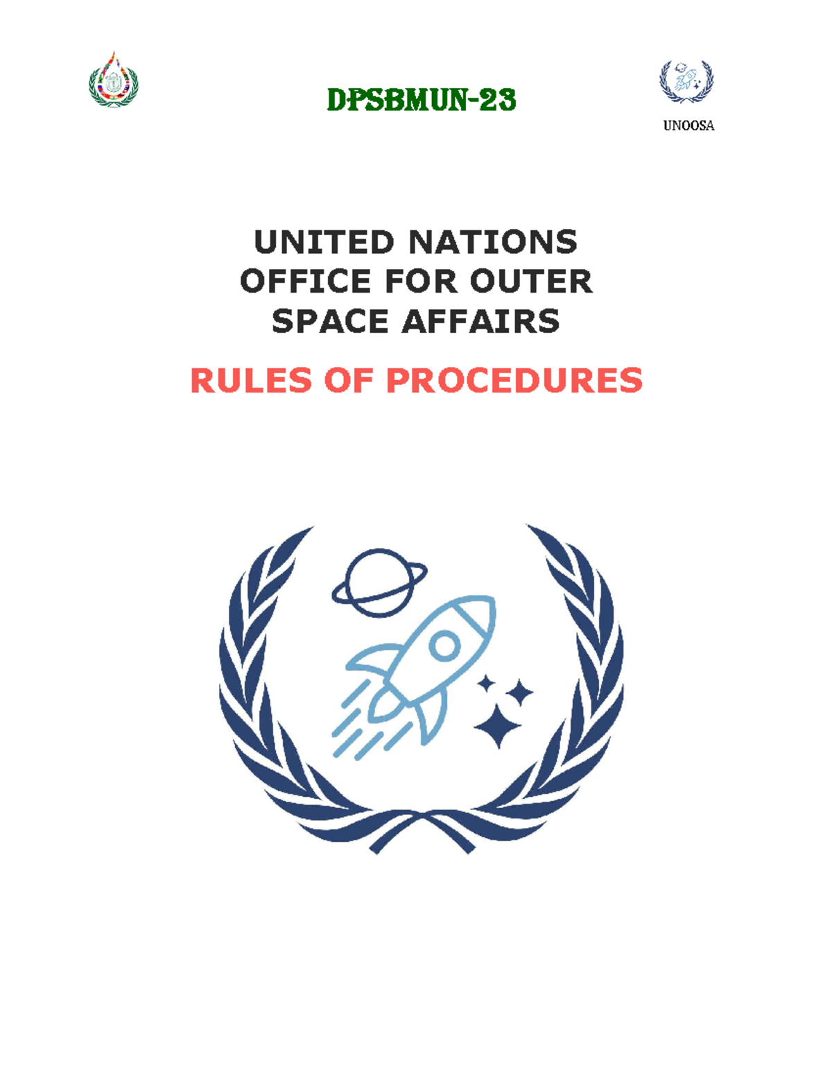 Unoosa ROP - UNOOSA UNITED NATIONS OFFICE FOR OUTER SPACE AFFAIRS RULES ...