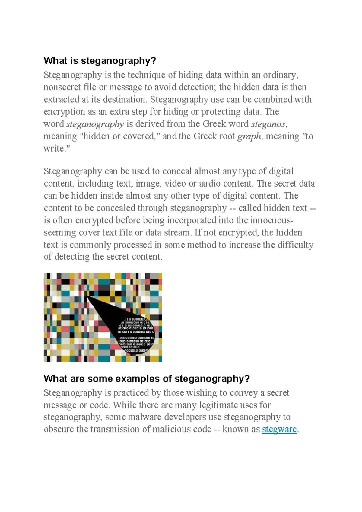 Steganography in Cyber Security - What is steganography? Steganography ...