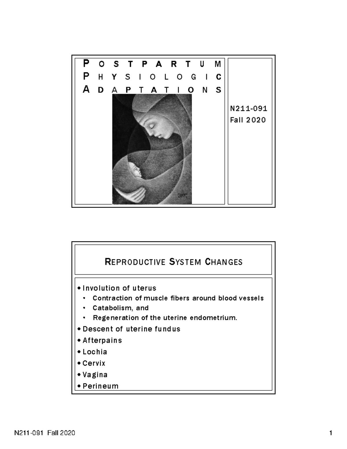 Postpartum Physiologic Adaptations(1) - ####### ####### - Studocu
