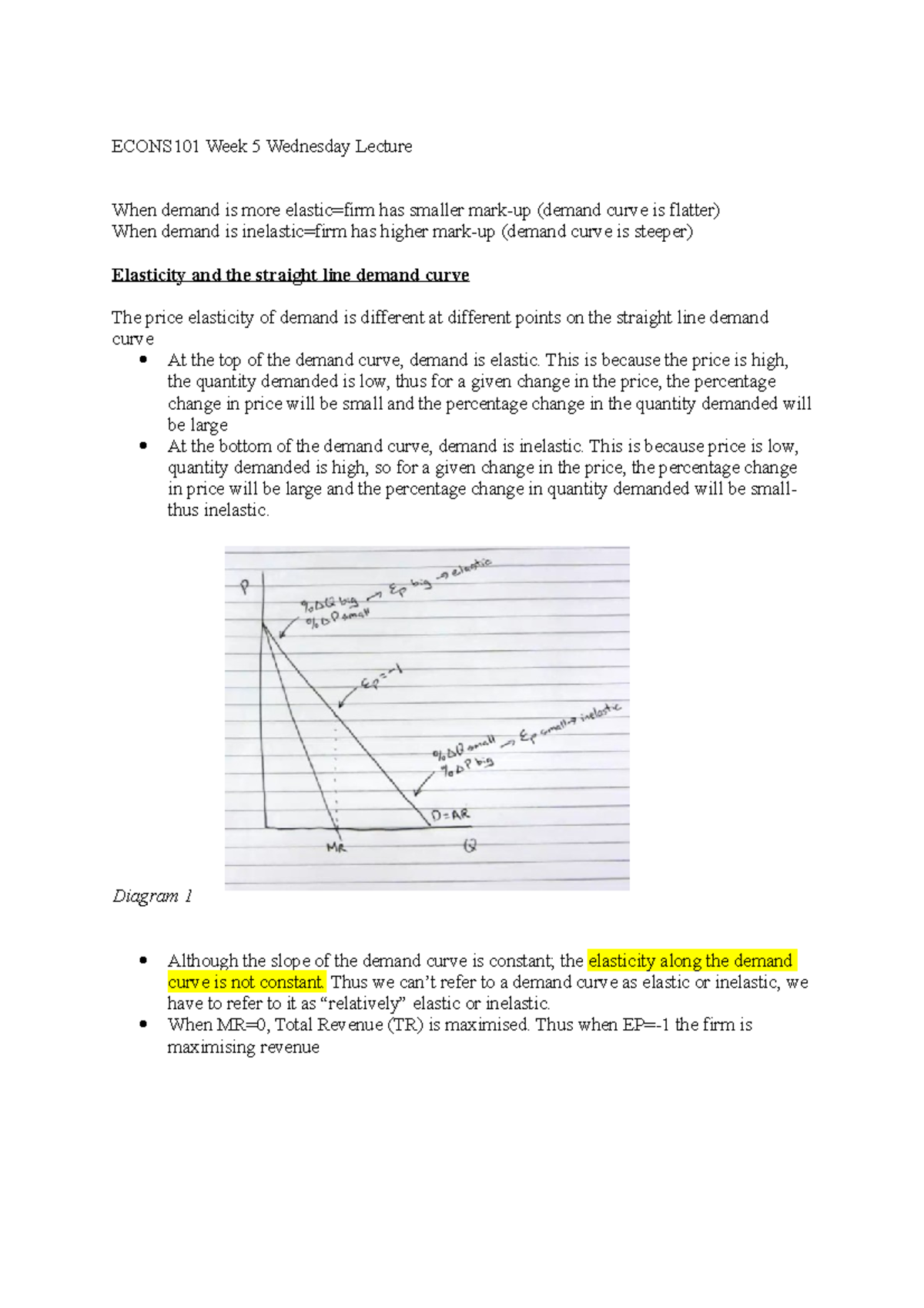 ECONS101 Week 5 Wednesday Lecture - ECONS101 Week 5 Wednesday Lecture ...