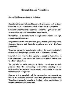 Metallotolerance and Radiophiles - Metals are utilized by ...