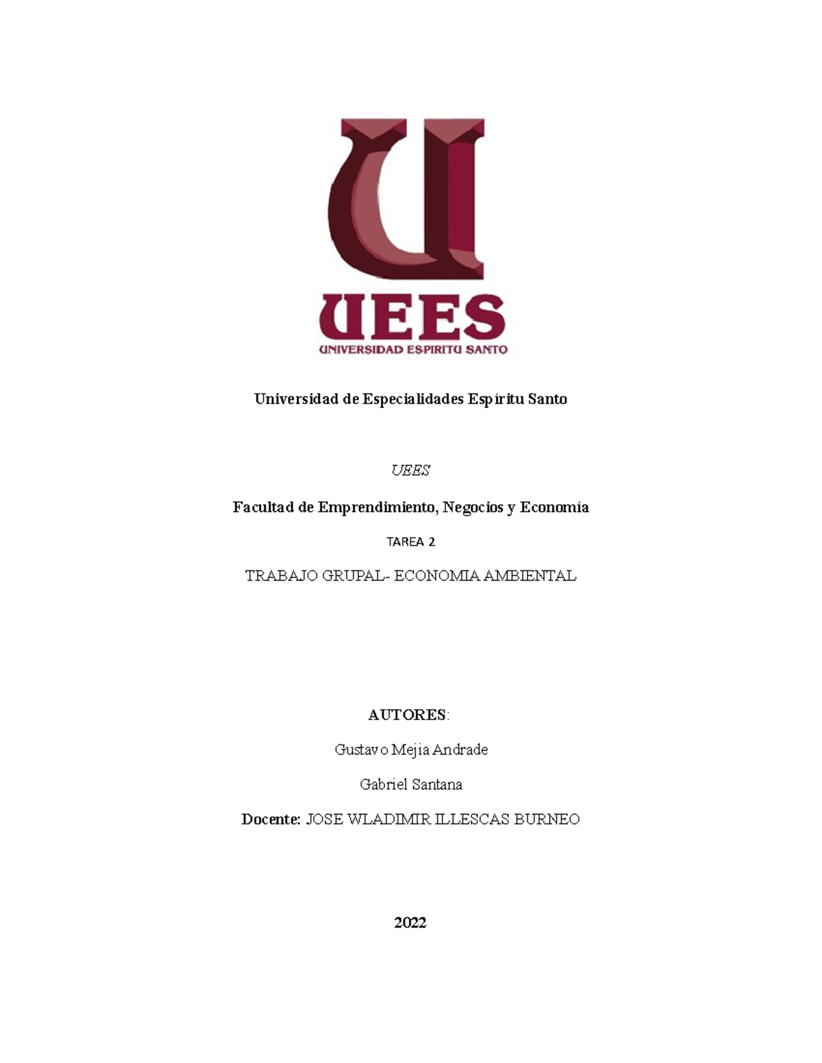 Universidad de Especialidades Espíritu Santo 2 - Universidad de ...