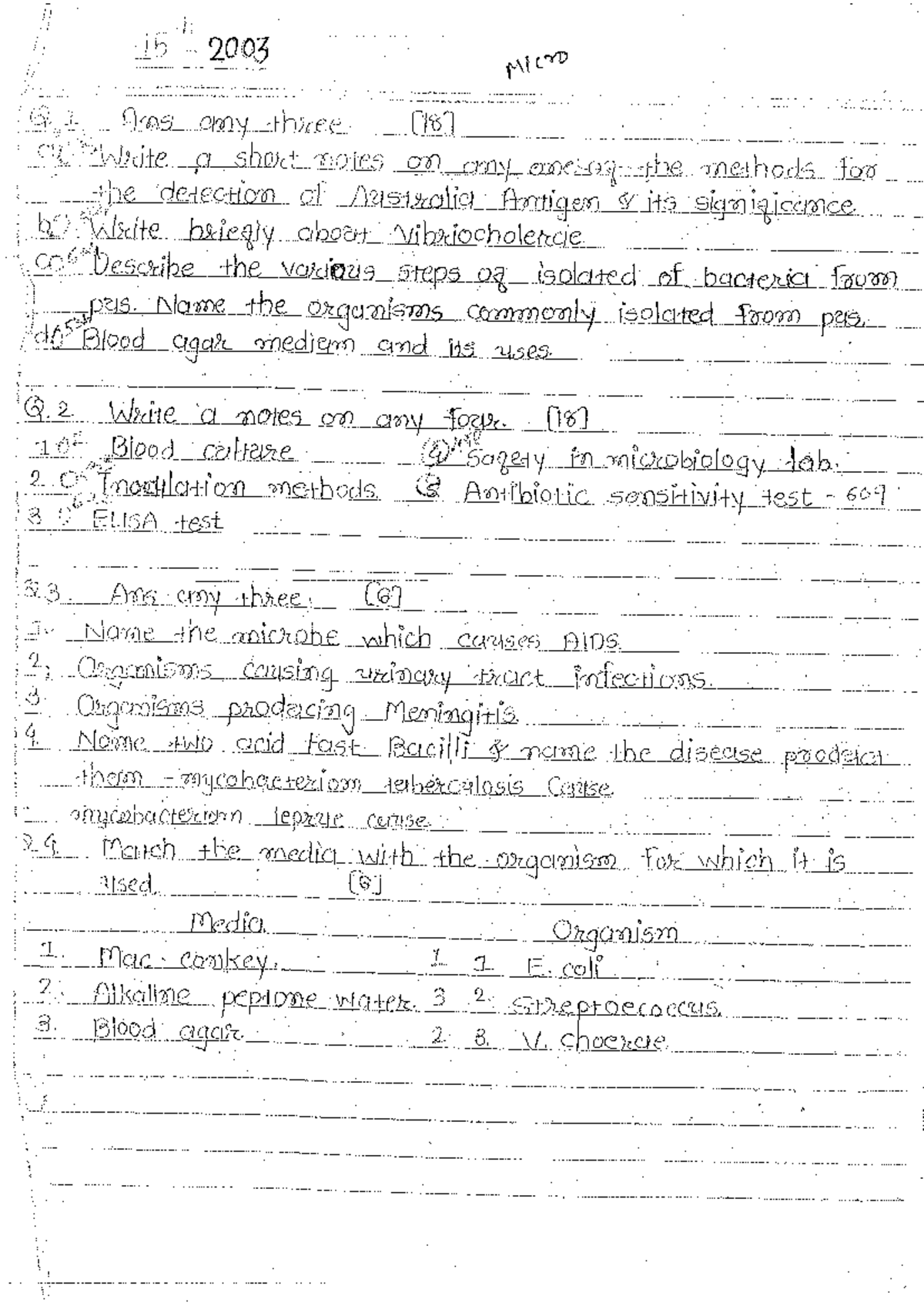 Dmlt microbiology - Diploma medical laboratory technician - Studocu