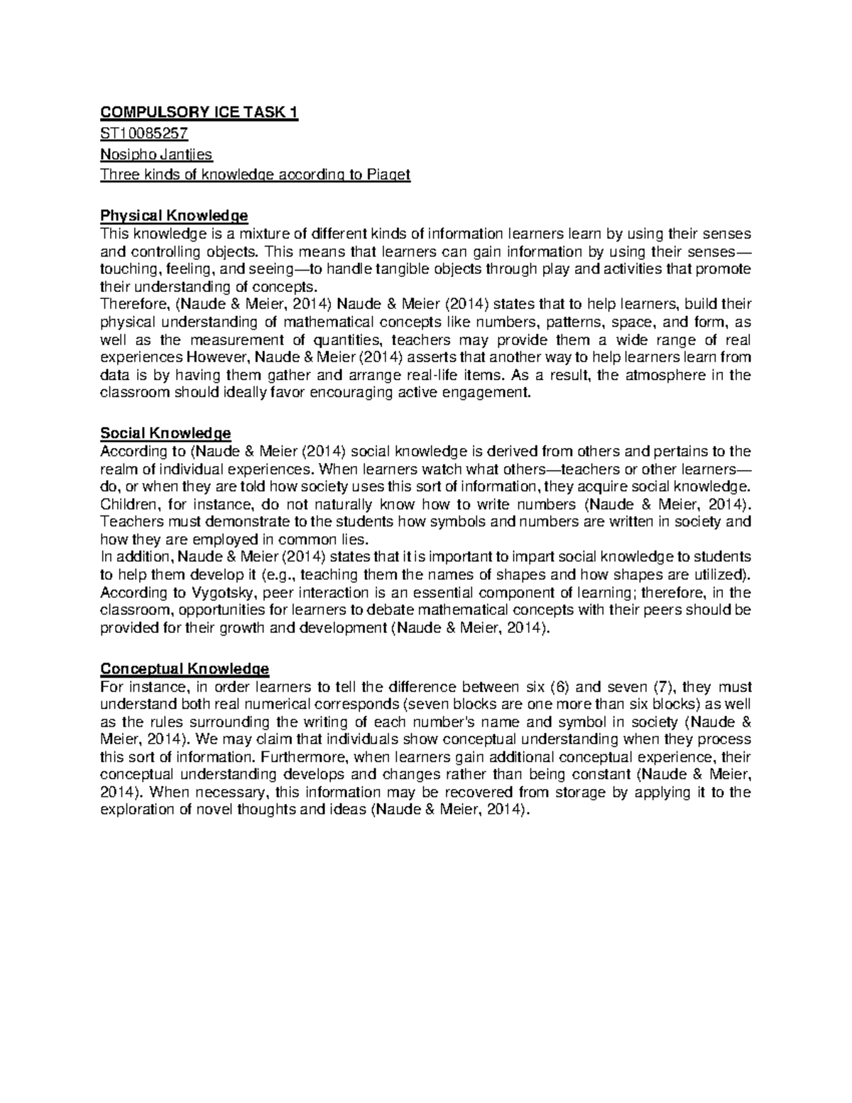 ST10010111- Compulsory ICE TASK 1 - COMPULSORY ICE TASK 1 ST Nosipho ...