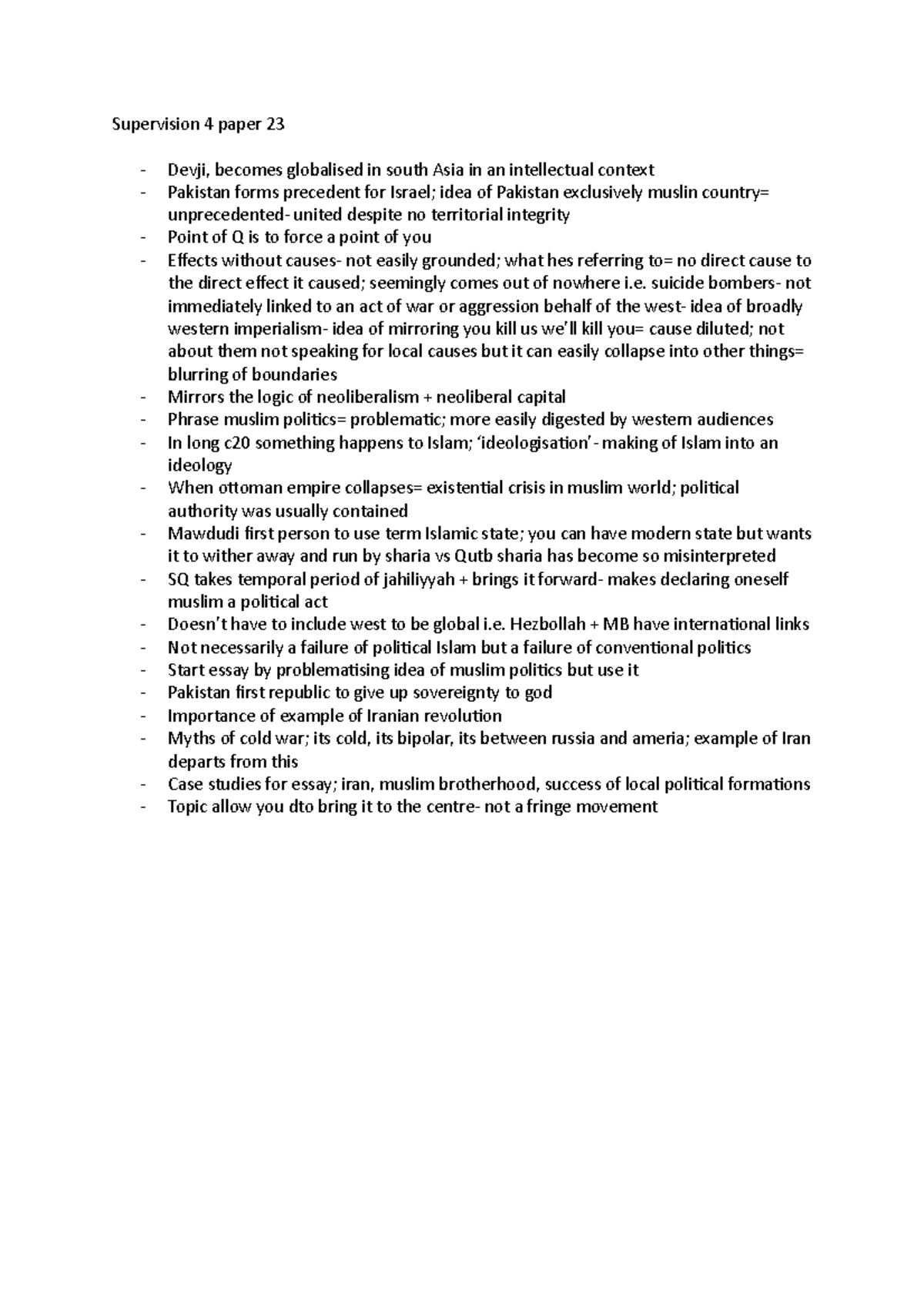 Supervision 4 paper 23 - Supervision 4 paper 23 Devji, becomes ...