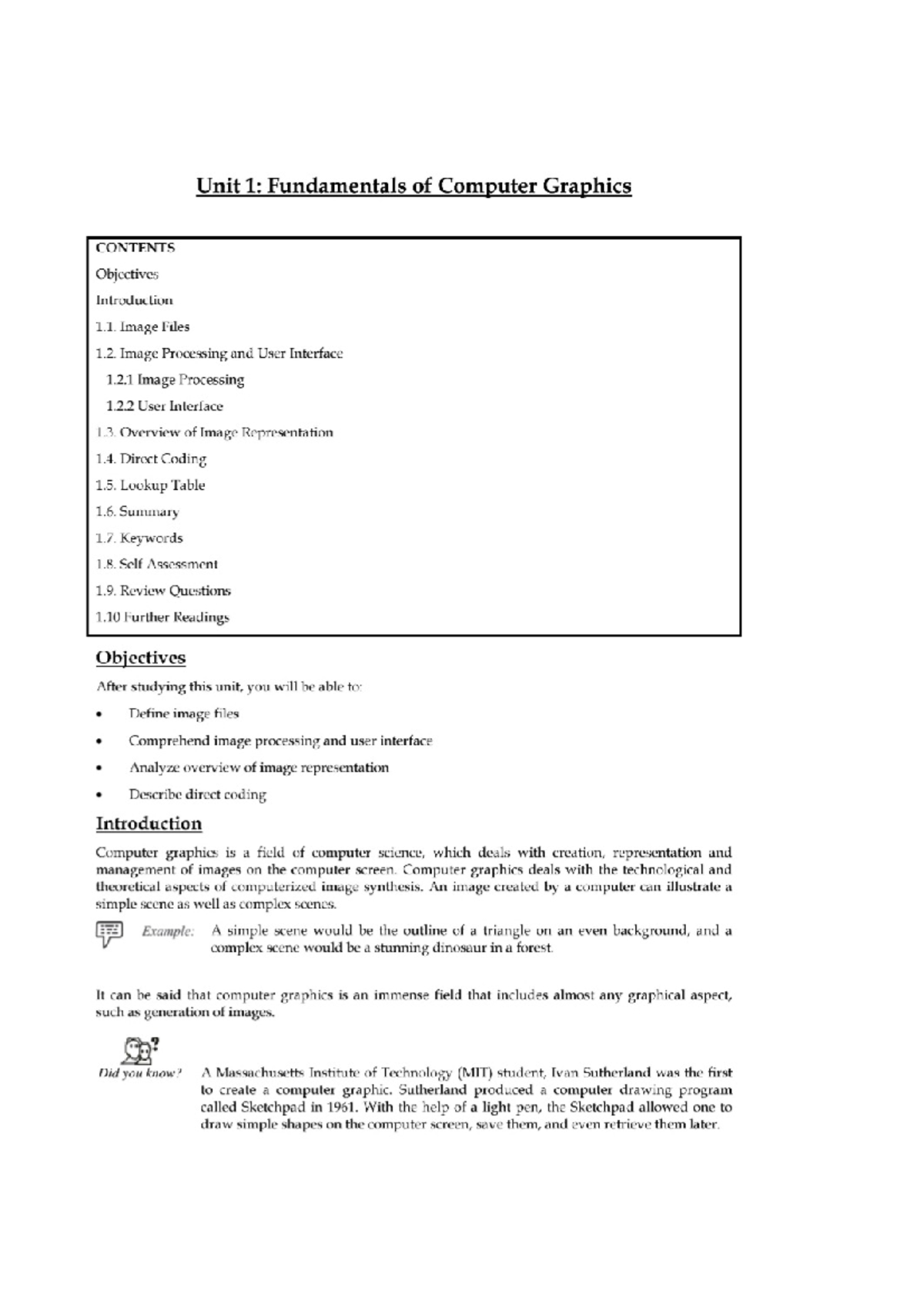Introduction to cgma - Computer Application - Studocu