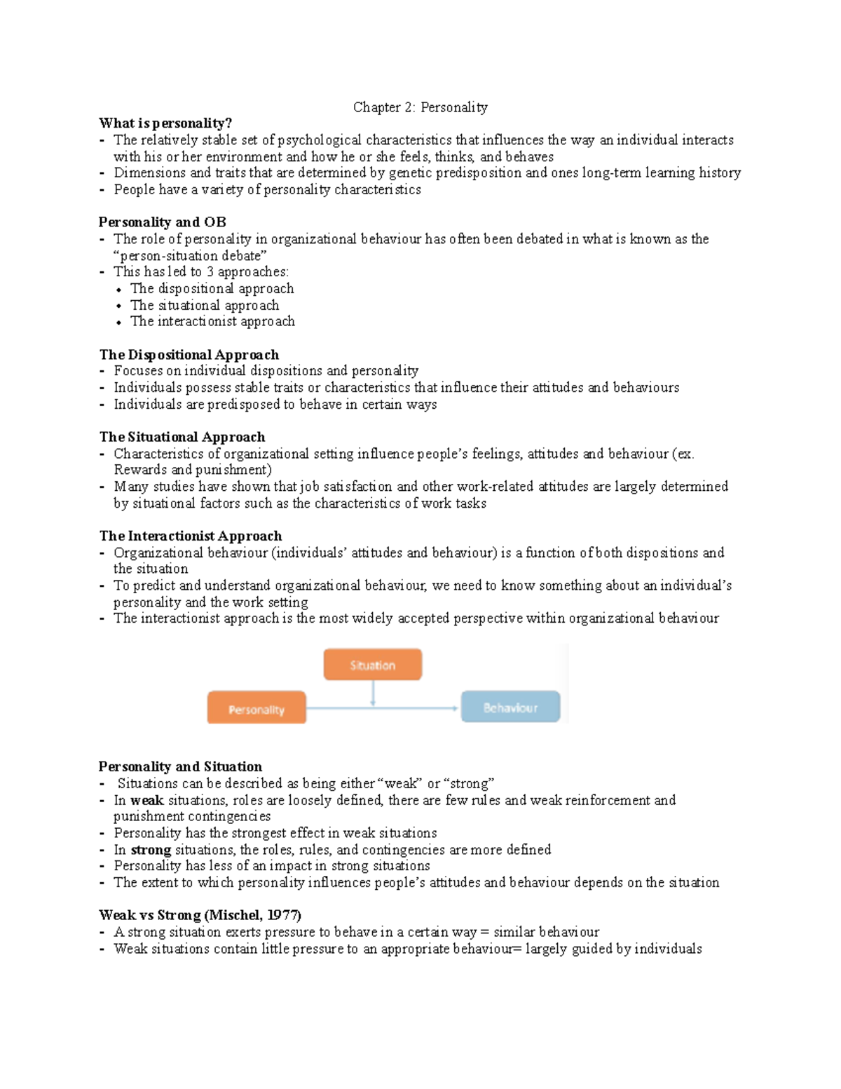 Chapter 2: Personality - Chapter 2: Personality What is personality ...