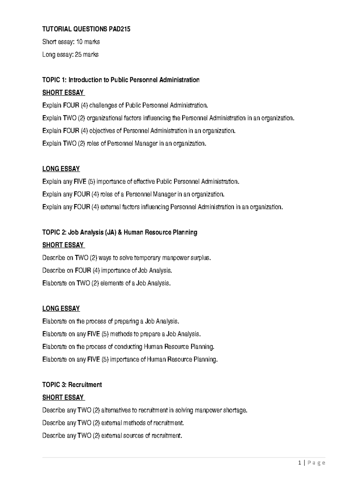 PAD215 Tutorial Questions Functional Resume jjkks jjdk kjdk jdnjksn ...