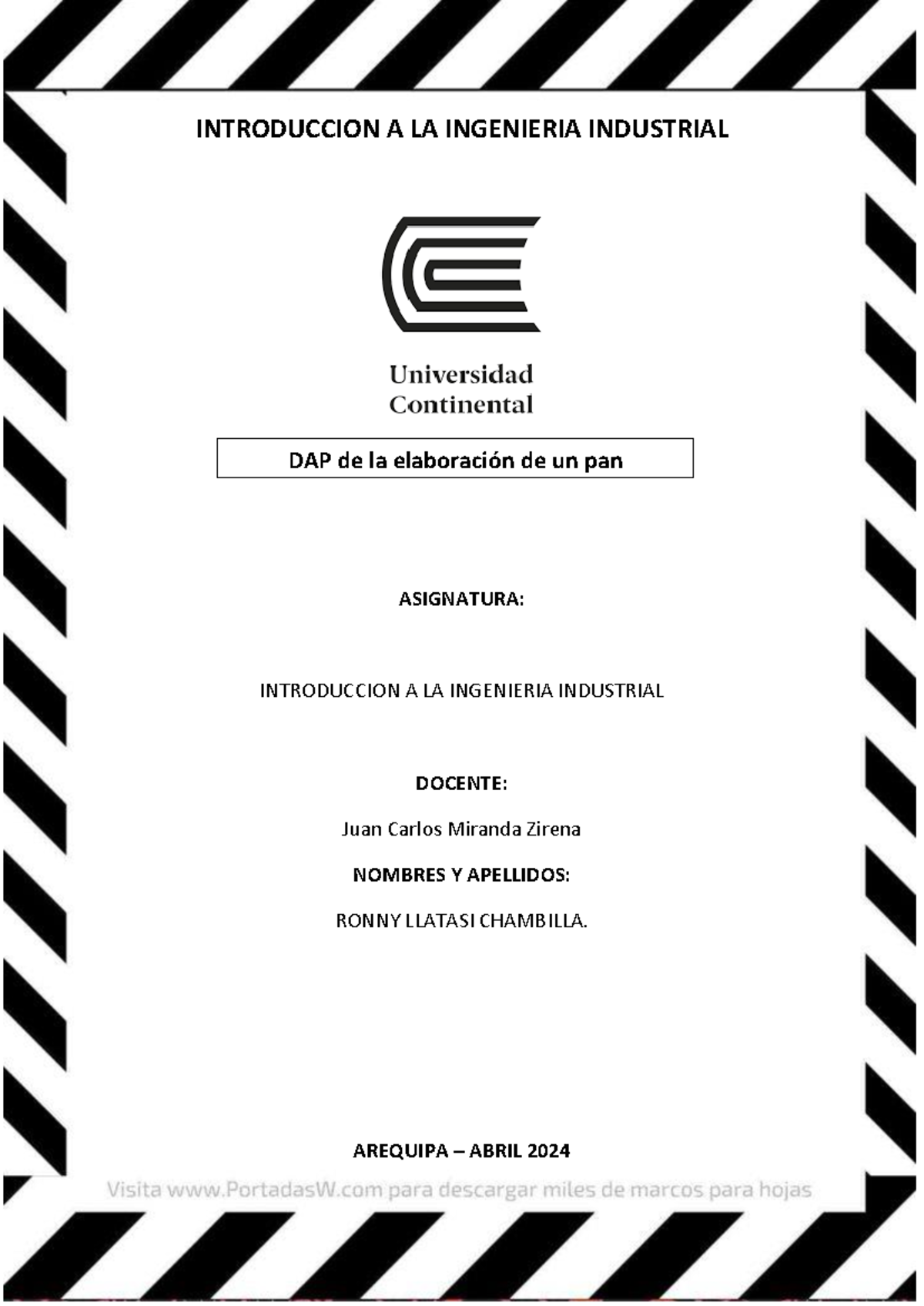 DAP de pan Ronny - DAP de la elaboración de un pan - introduccion a la ...