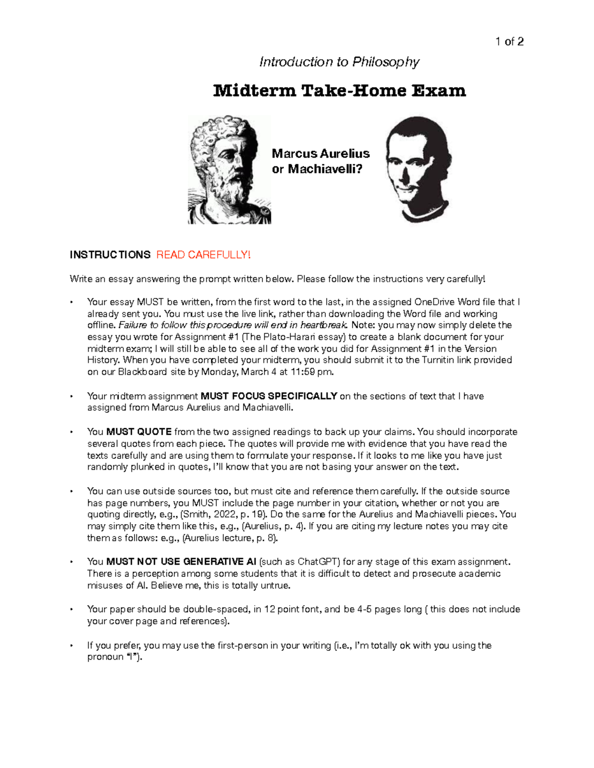 Midterm-take-home-exam-prompt - 1 of 2 INSTRUCTIONS READ CAREFULLY ...