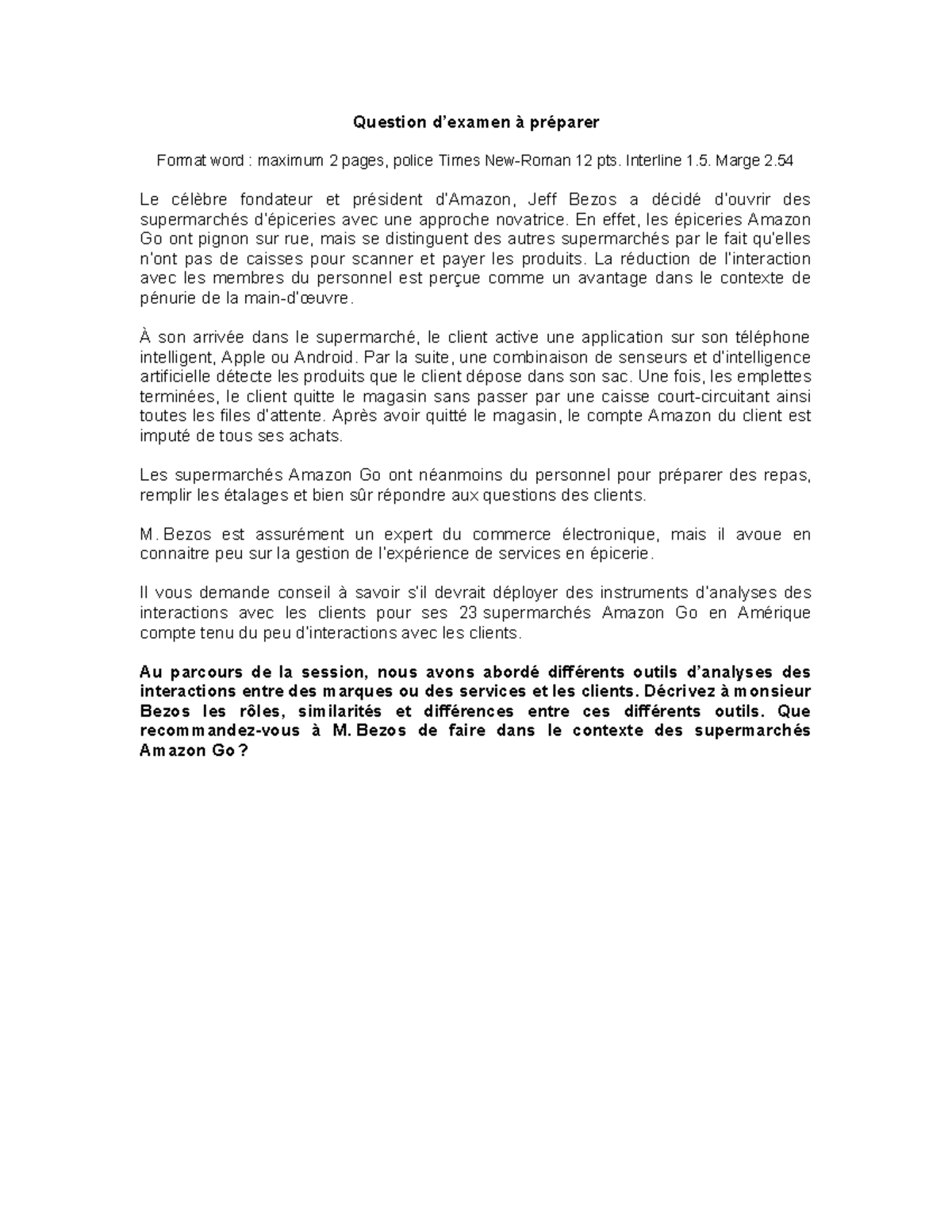Examen MAR547 A2023 question à préparer - Question d’examen à préparer ...