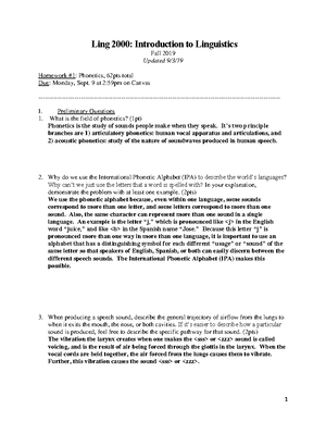 Ling 2000 Fall19 HW4 - Linguistics Homework 4 - ADRICULA - Ling 2000: Introduction to ...