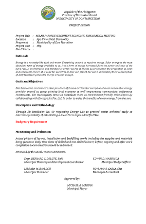 Final Barangay development plan or BDP - Survey Republic of the ...