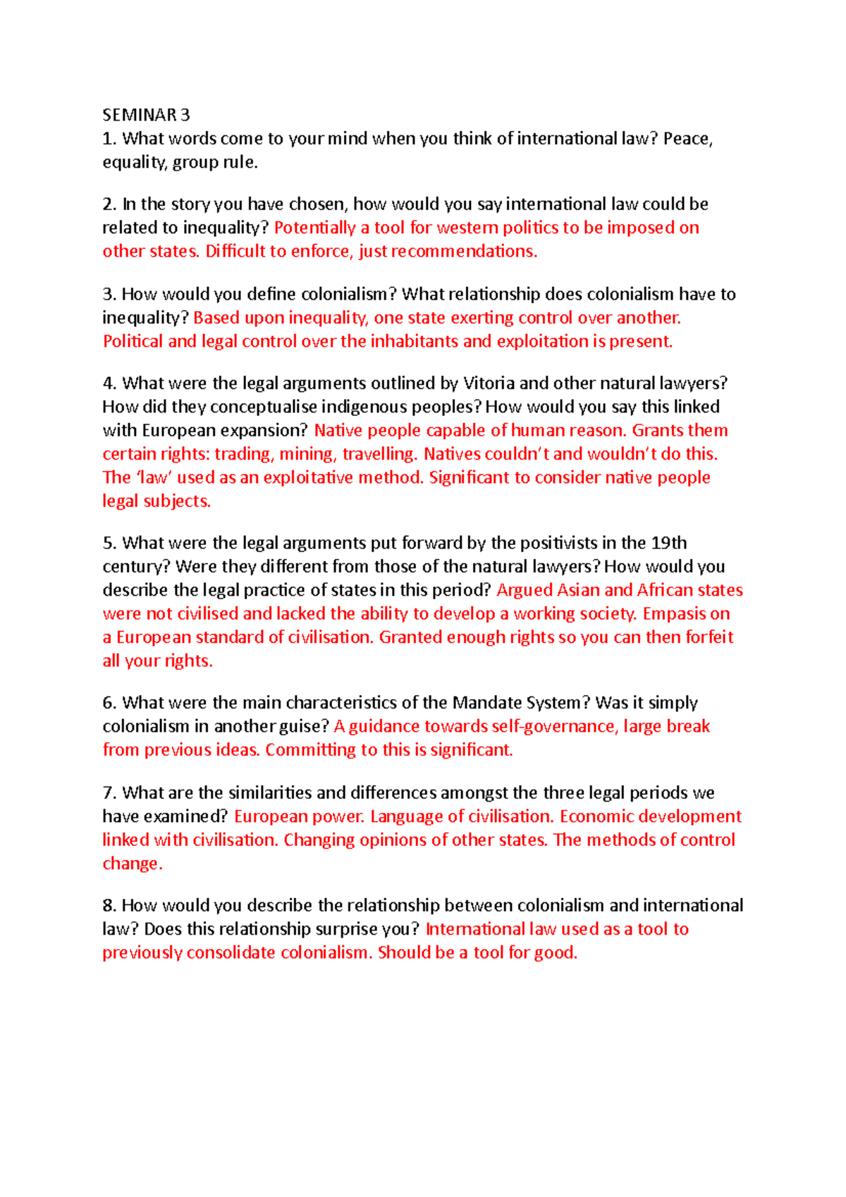 Law and Social Justice Seminar 3 - SEMINAR 3 What words come to your ...