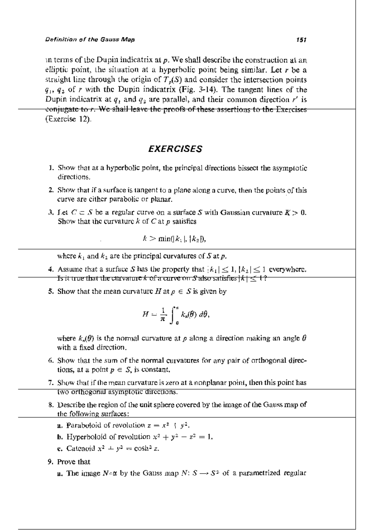 Kampylotita - Lecture notes All - Definition of the Gauss Map 151 in ...