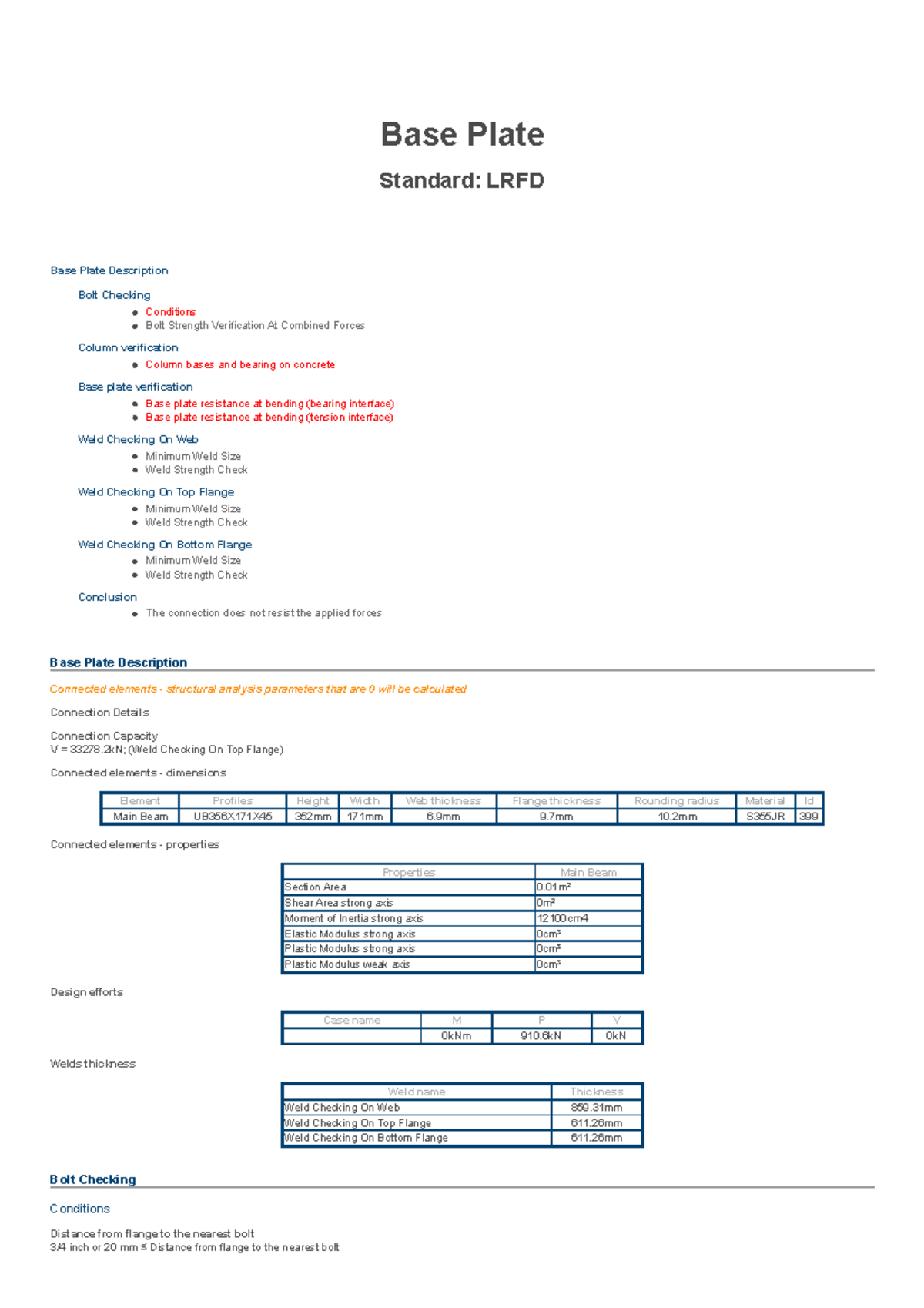 Base Plate 843 - Base Plate Standard: LRFD Base Plate Description Bolt ...