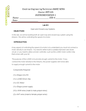 EET-117 LAB 6 B1-09 W21 - LAB 6 of electrical theory. EET-117 LAB 6 B1-09 W21 - Centennial ...