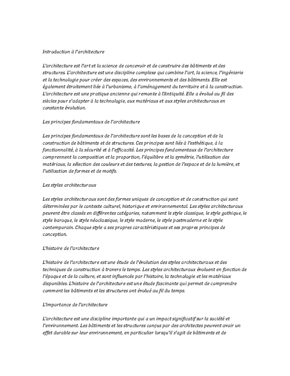 Architecture Study Notes - Introduction à l'architecture L'architecture ...