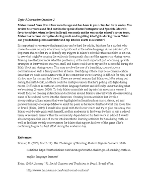 Benchmark – Lesson Planning for English Language Learners- TRodgers ...