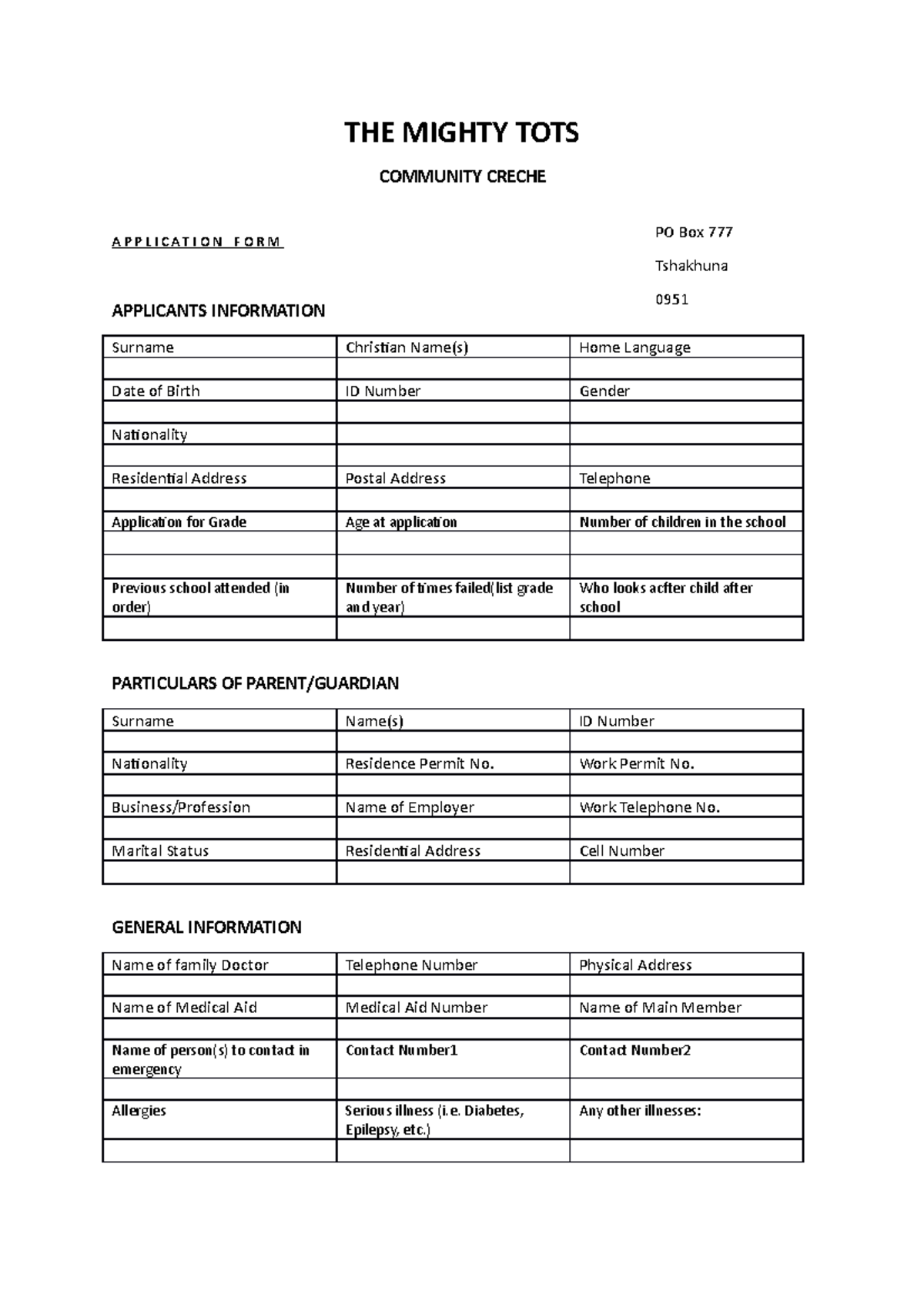 THE Mighty TOTS - the lecture notes contained in this document are from ...