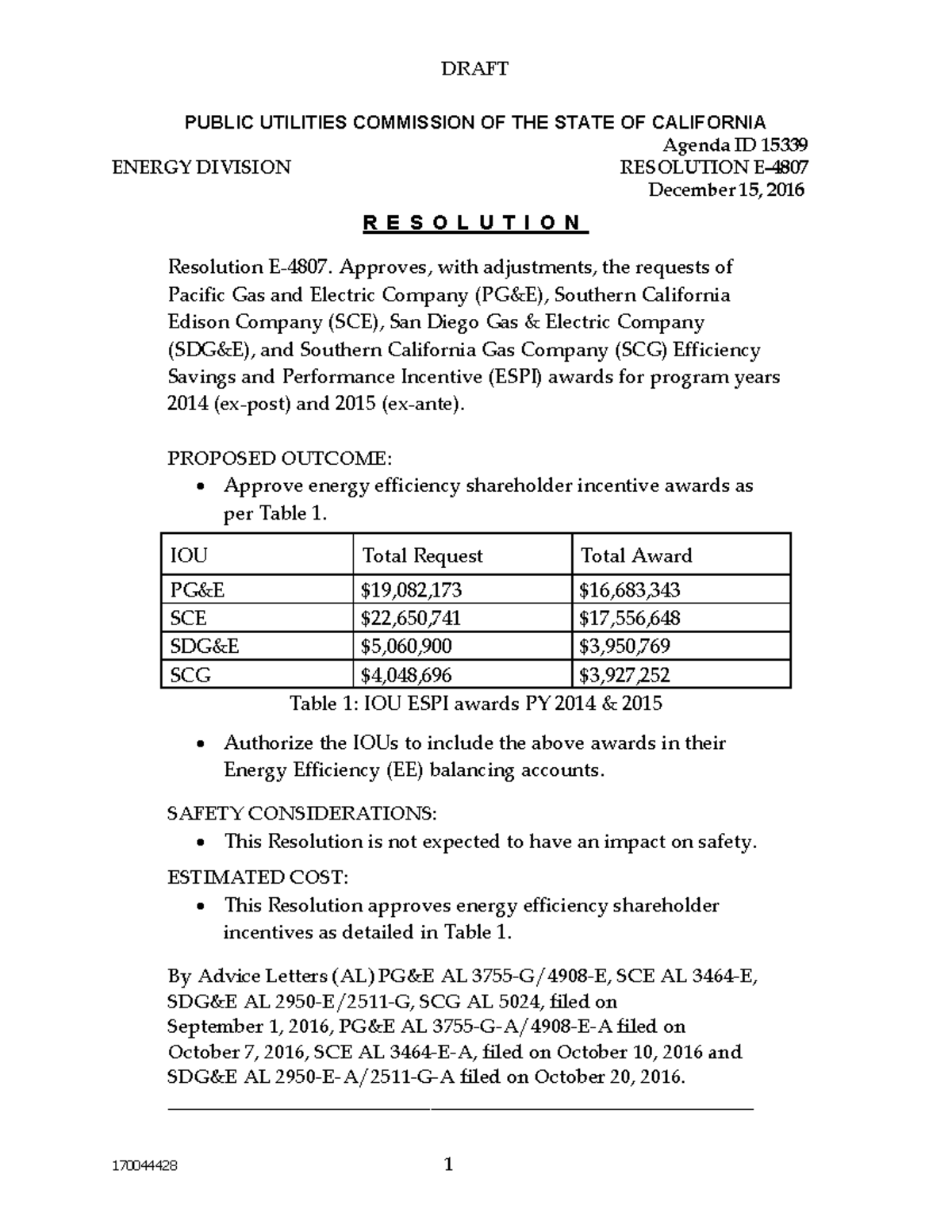 Reference-documents 2016 cpuc resolution e-4807 december 2016 - DRAFT ...