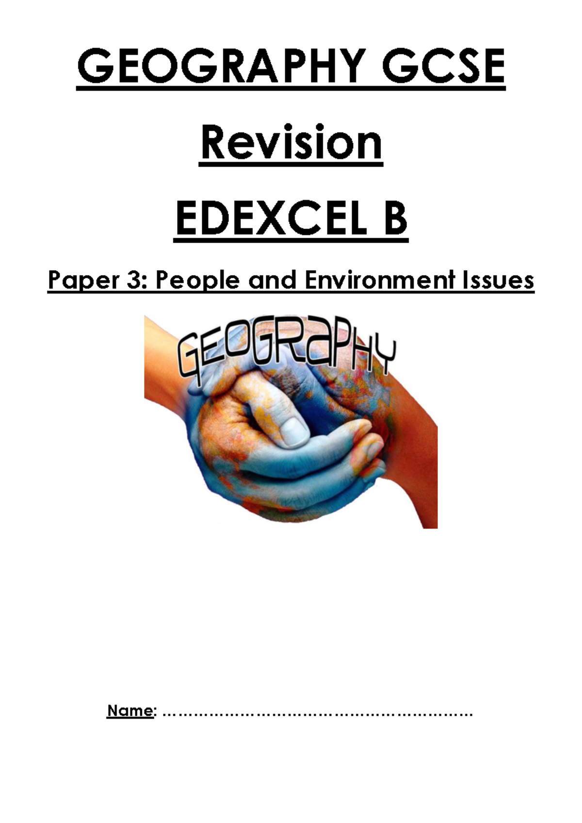 Paper-3-Checklist - Help for GCSE geog - GEOGRAPHY GCSE Revision ...