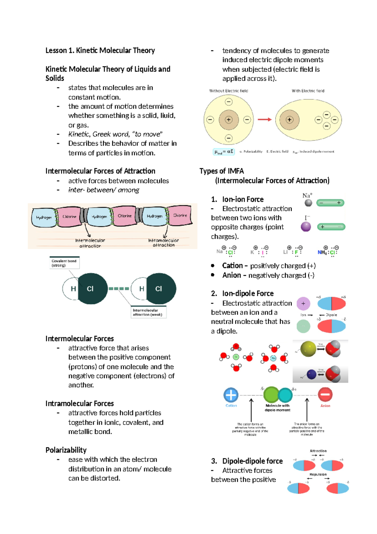 Gen Chem - Summary Medical Surgical Nursing - Lesson 1. Kinetic ...