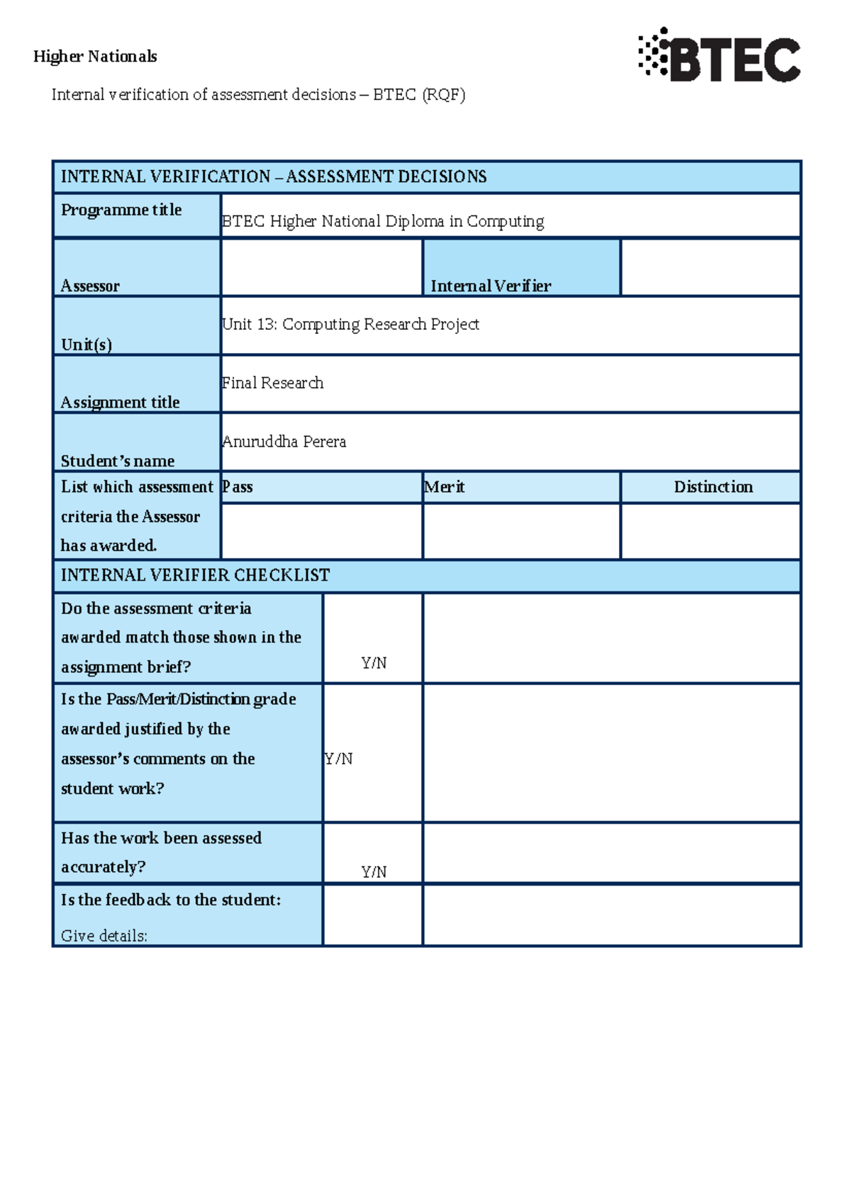 Anuruddha Perera Computing Research Project Assingment - Higher ...
